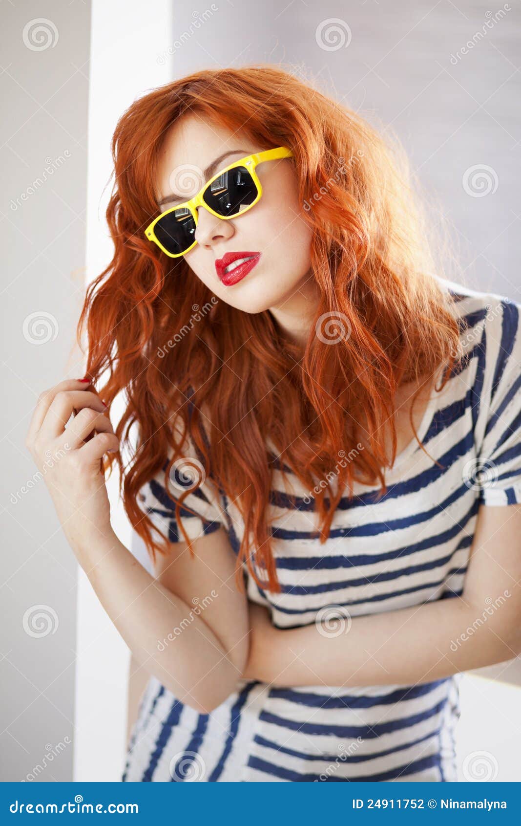 Summer Portrait of a Pretty Girl Stock Photo - Image of health, glamour ...