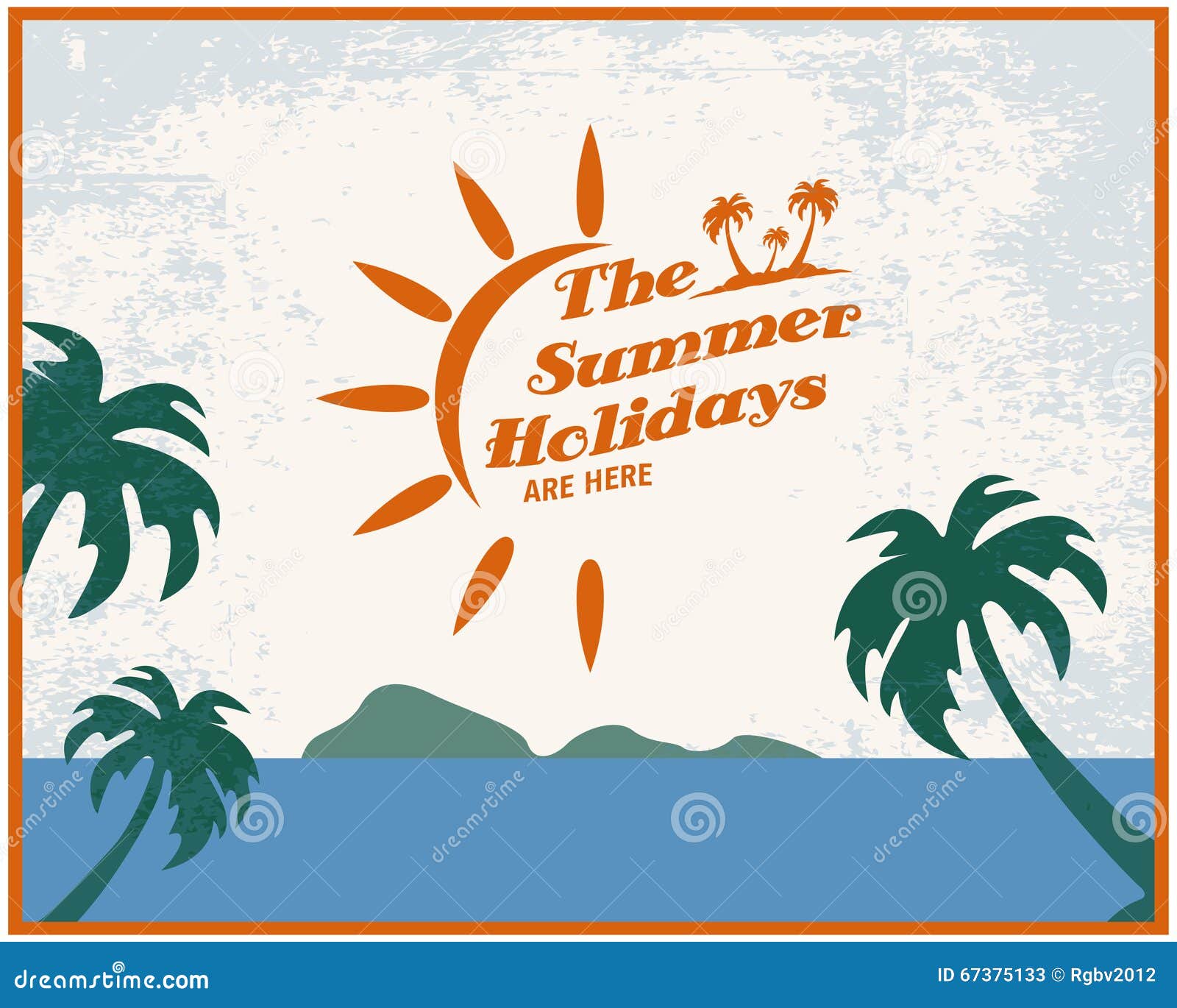 Summer poster stock vector. Illustration of download - 67375133