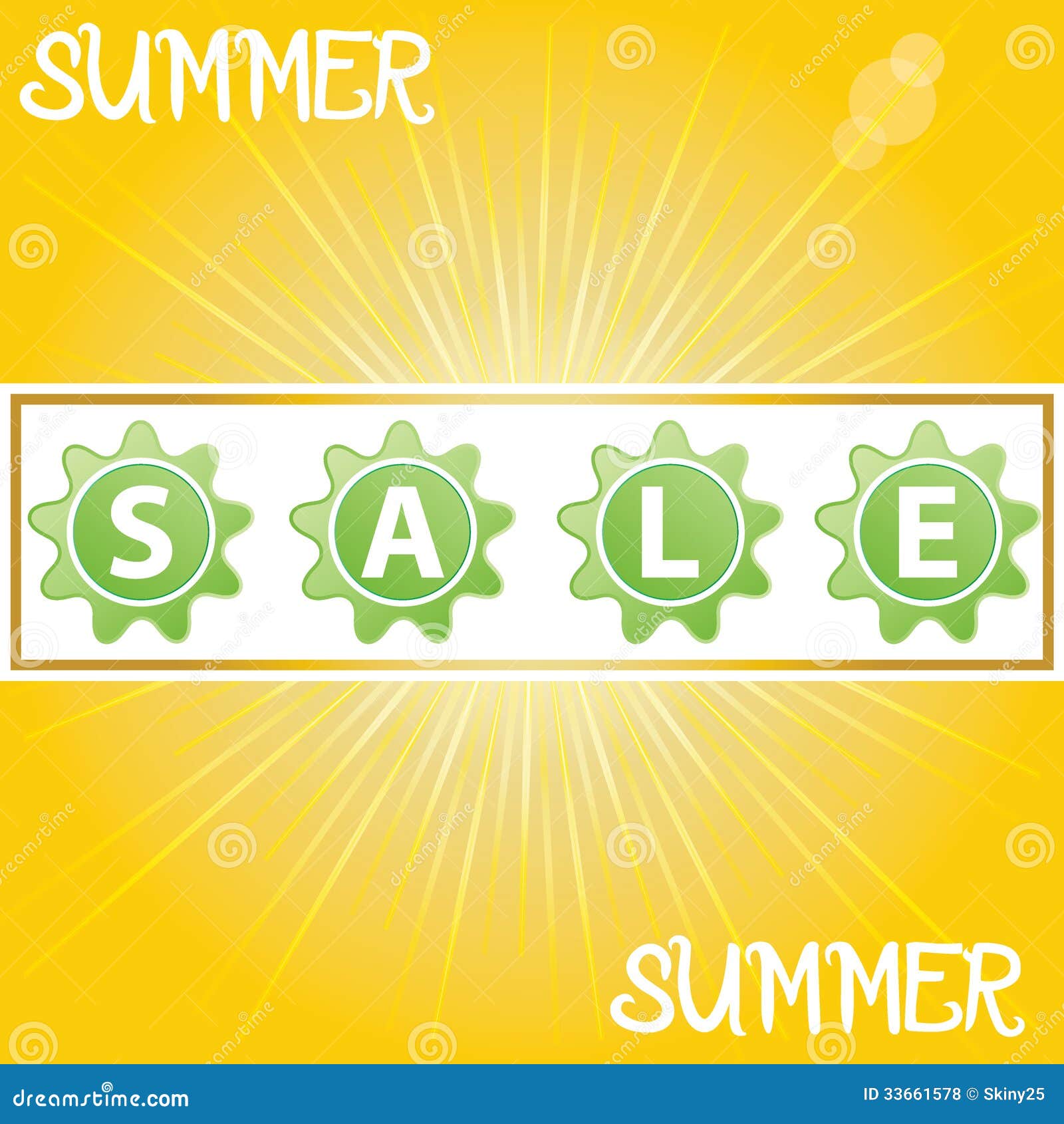 Summer Promotional Design Element. Stock Vector - Illustration of ...