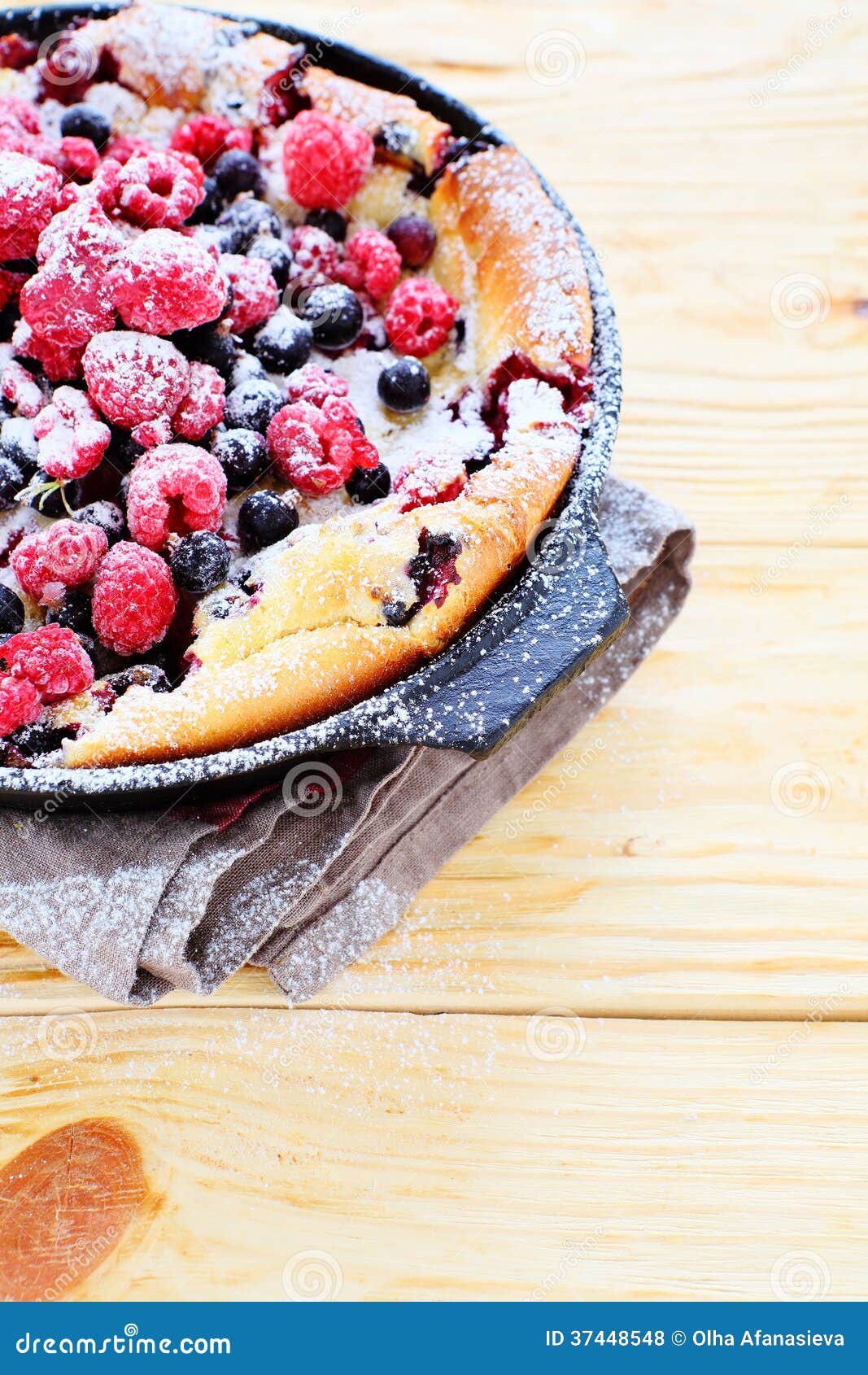 Summer Pudding with Fresh Berries Stock Photo - Image of casserole ...