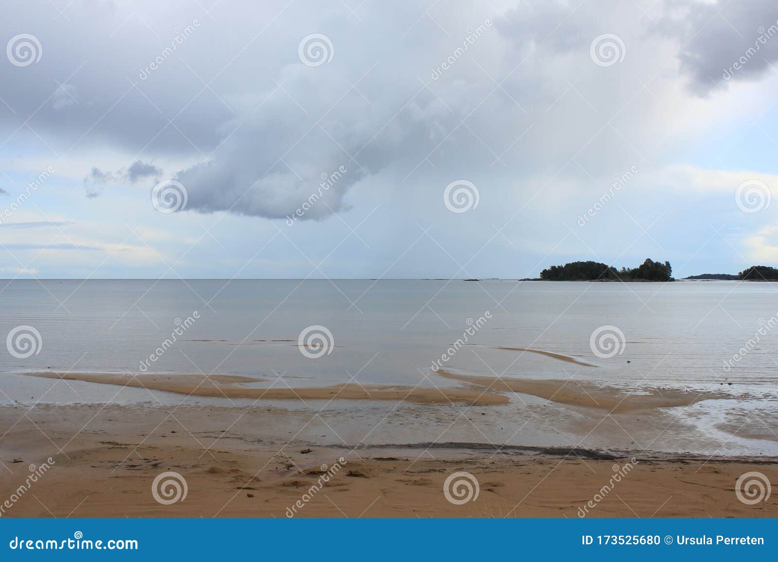 Summer Rain Over Lake Vanern, Sweden Stock Photo - Image of clouds ...