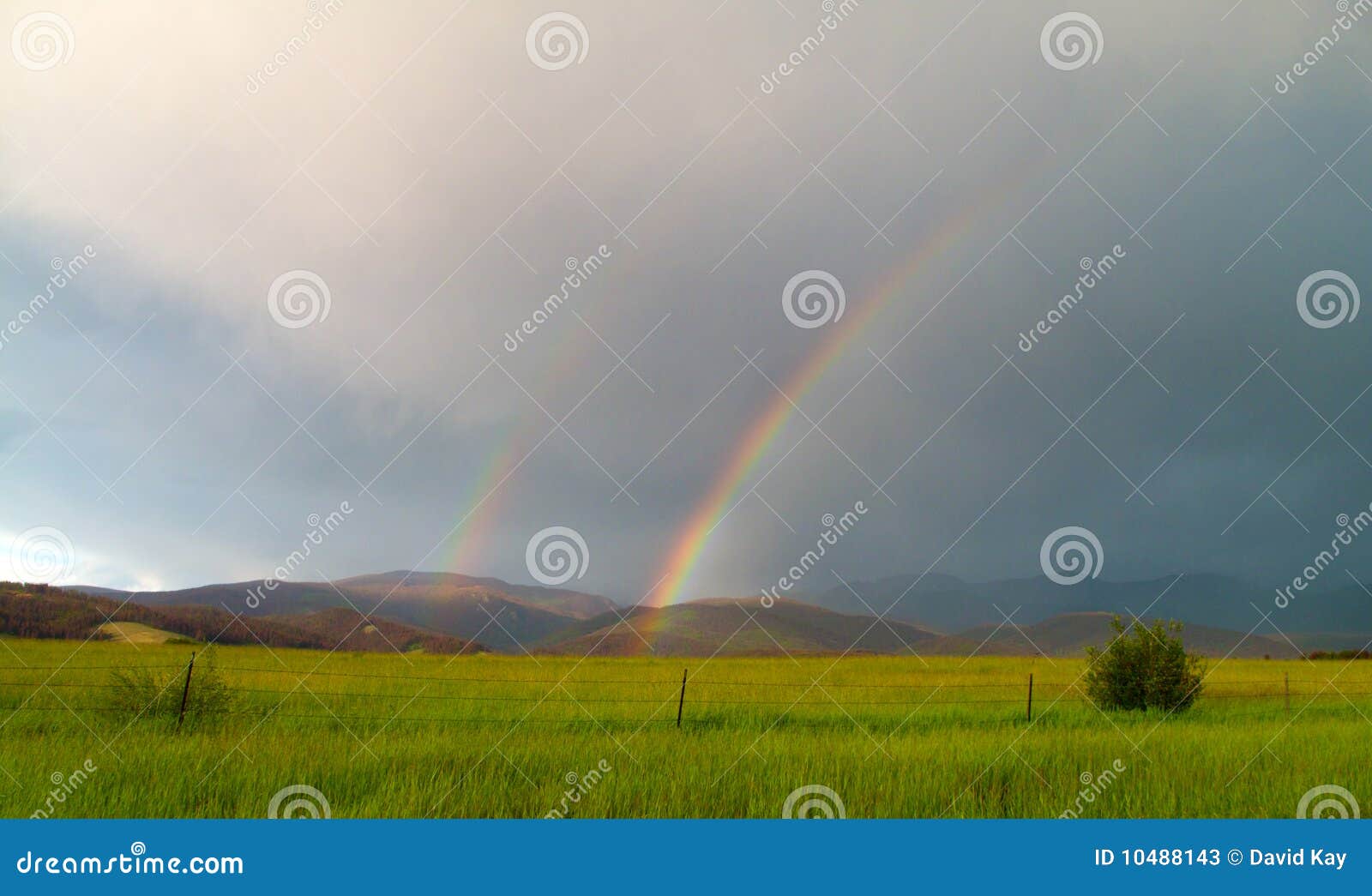 Summer Rainbow stock image. Image of weather, view, space - 10488143