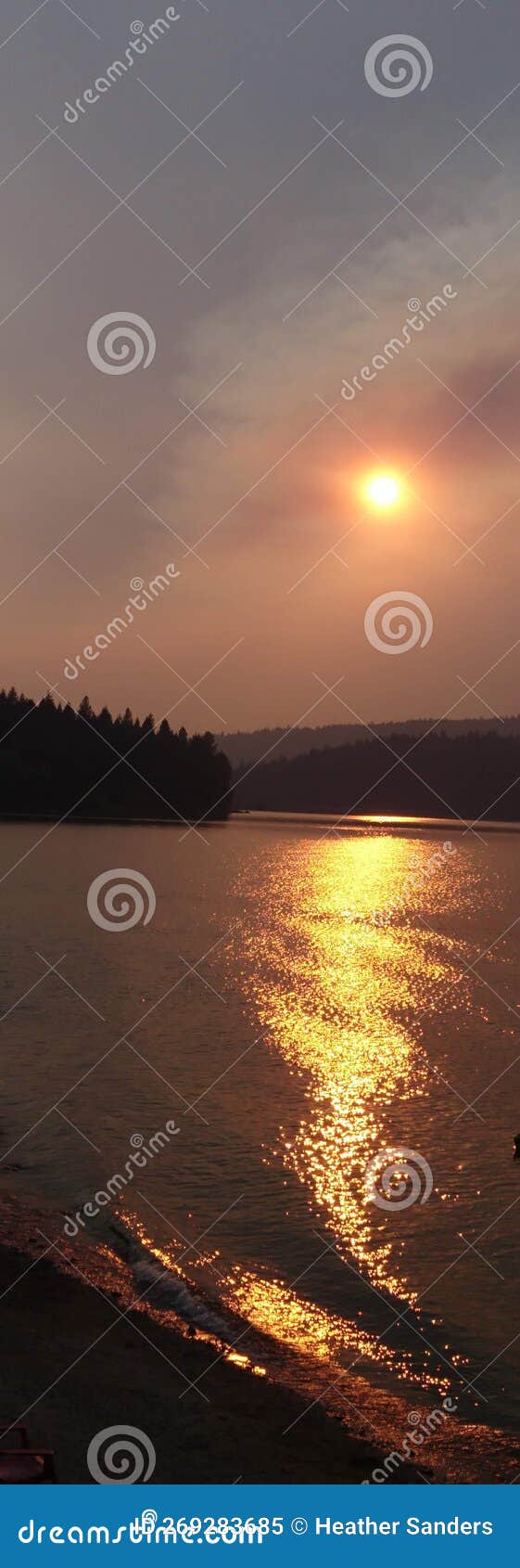 A summer reflection stock image. Image of horizon, dawn - 269283685