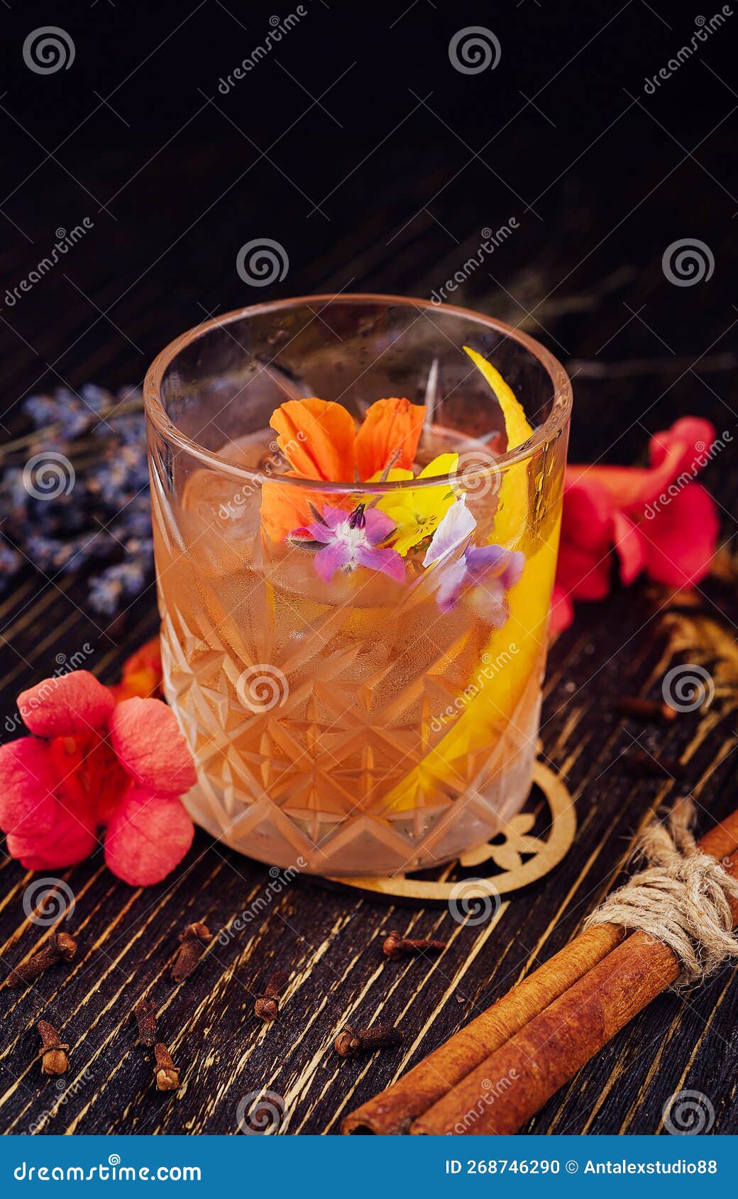 Summer Refreshment Drinks on Wooden Table Stock Photo - Image of cold ...