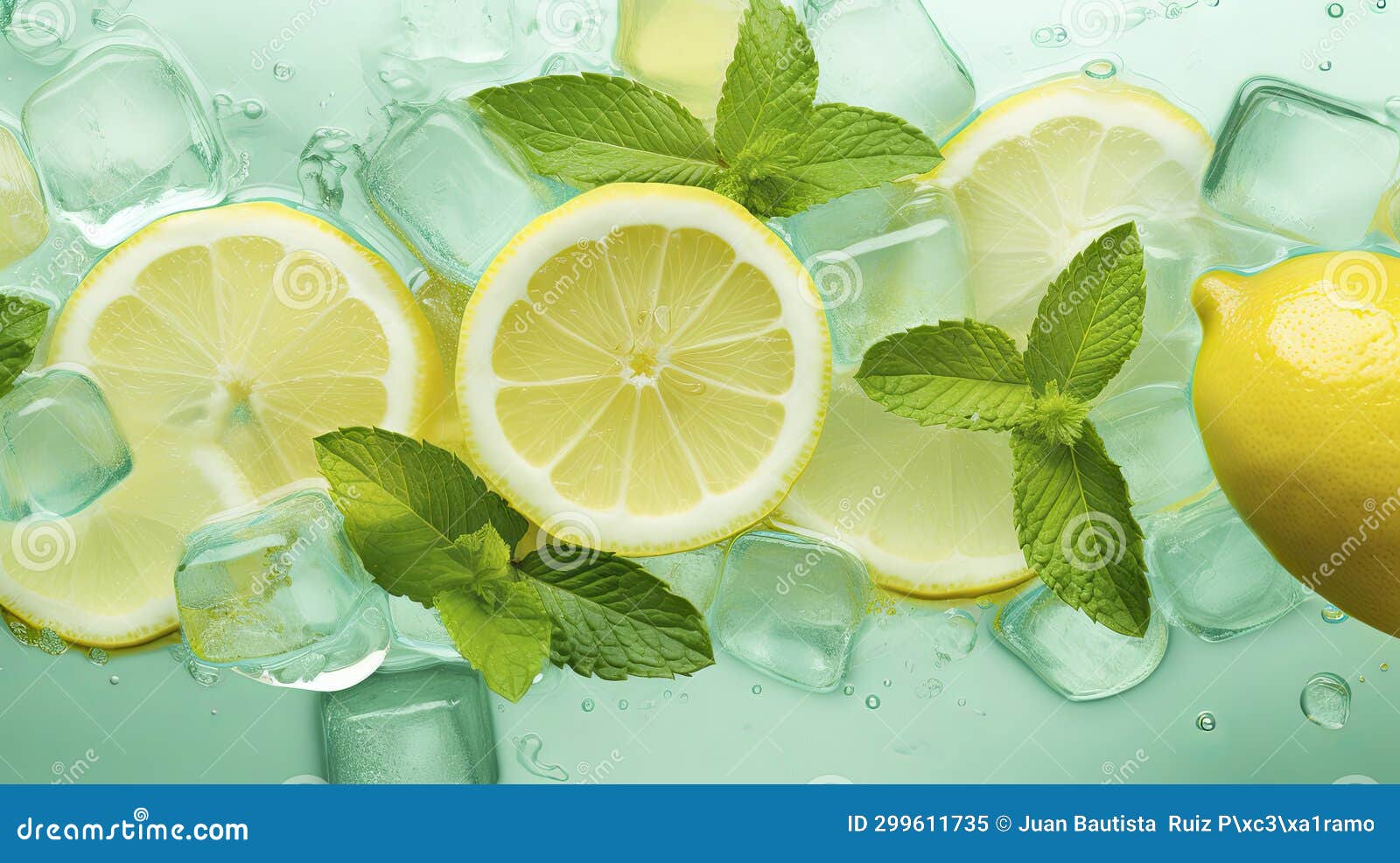 Summer Refreshment: Ice Cold Lemonade with Fresh Lemons and Daisies on ...