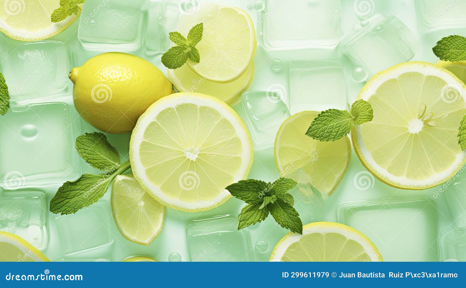Summer Refreshment: Ice Cold Lemonade with Fresh Lemons and Daisies on ...