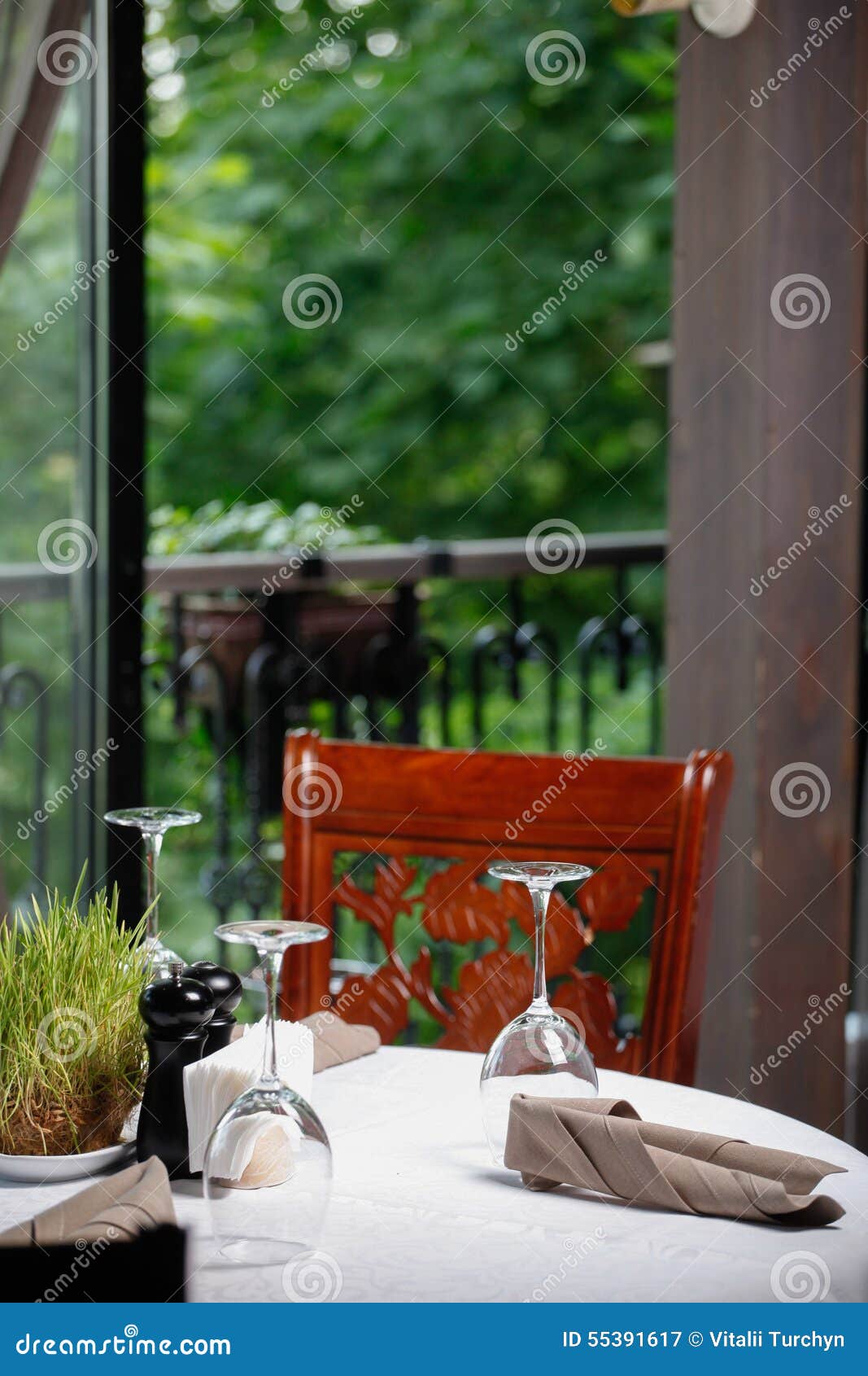 Summer restaurant terrace stock image. Image of dinner - 55391617