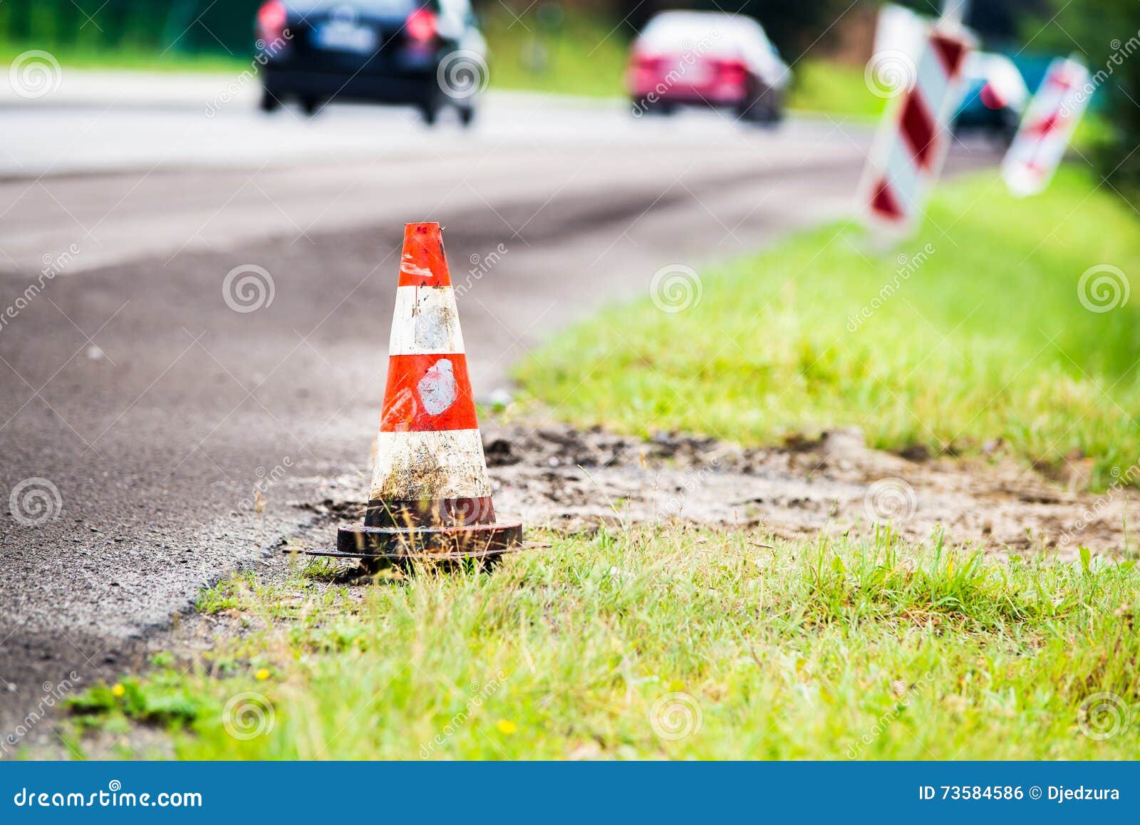 Summer Road Work. Road Renewal Stock Photo - Image of driving, summer ...
