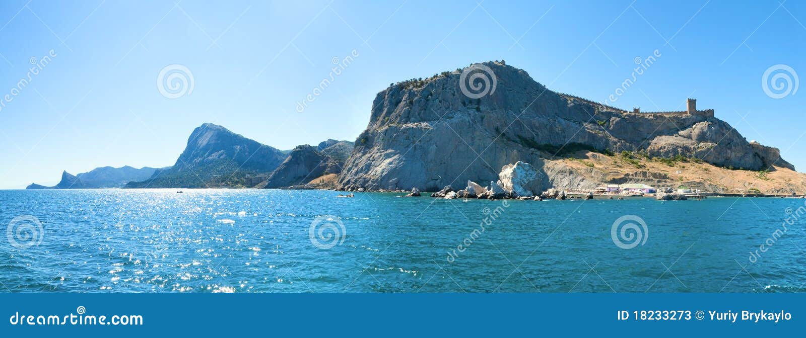 Summer Rocky Coastline (Crimea, Ukraine) Stock Image - Image of crimea ...