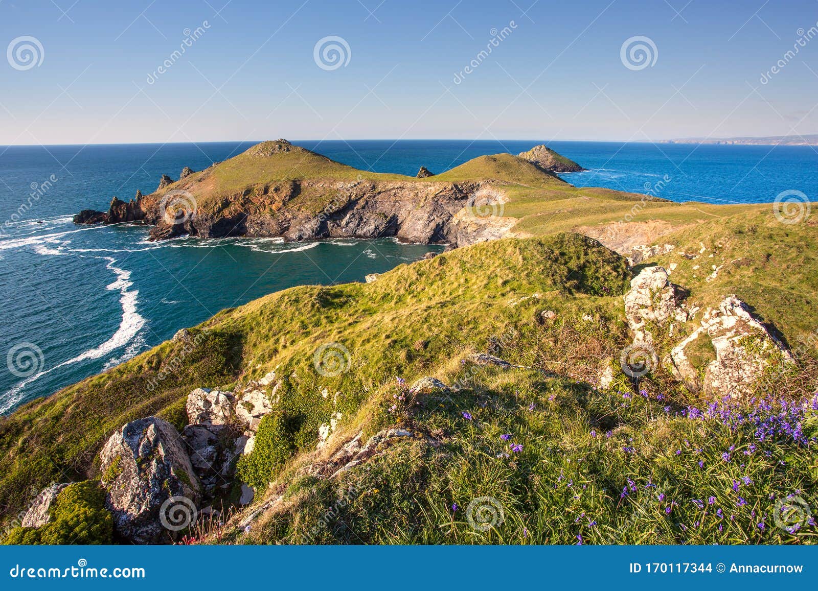 The Rumps Cornwall Uk stock photo. Image of scenic, pentire - 170117344