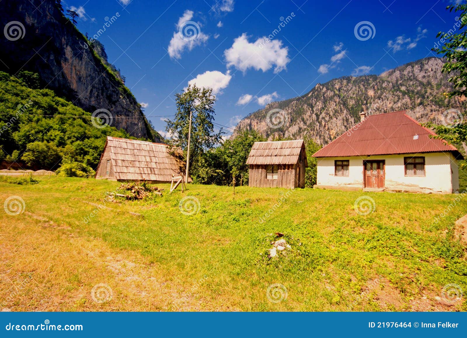 Summer rural landscape stock photo. Image of nature, blue - 21976464