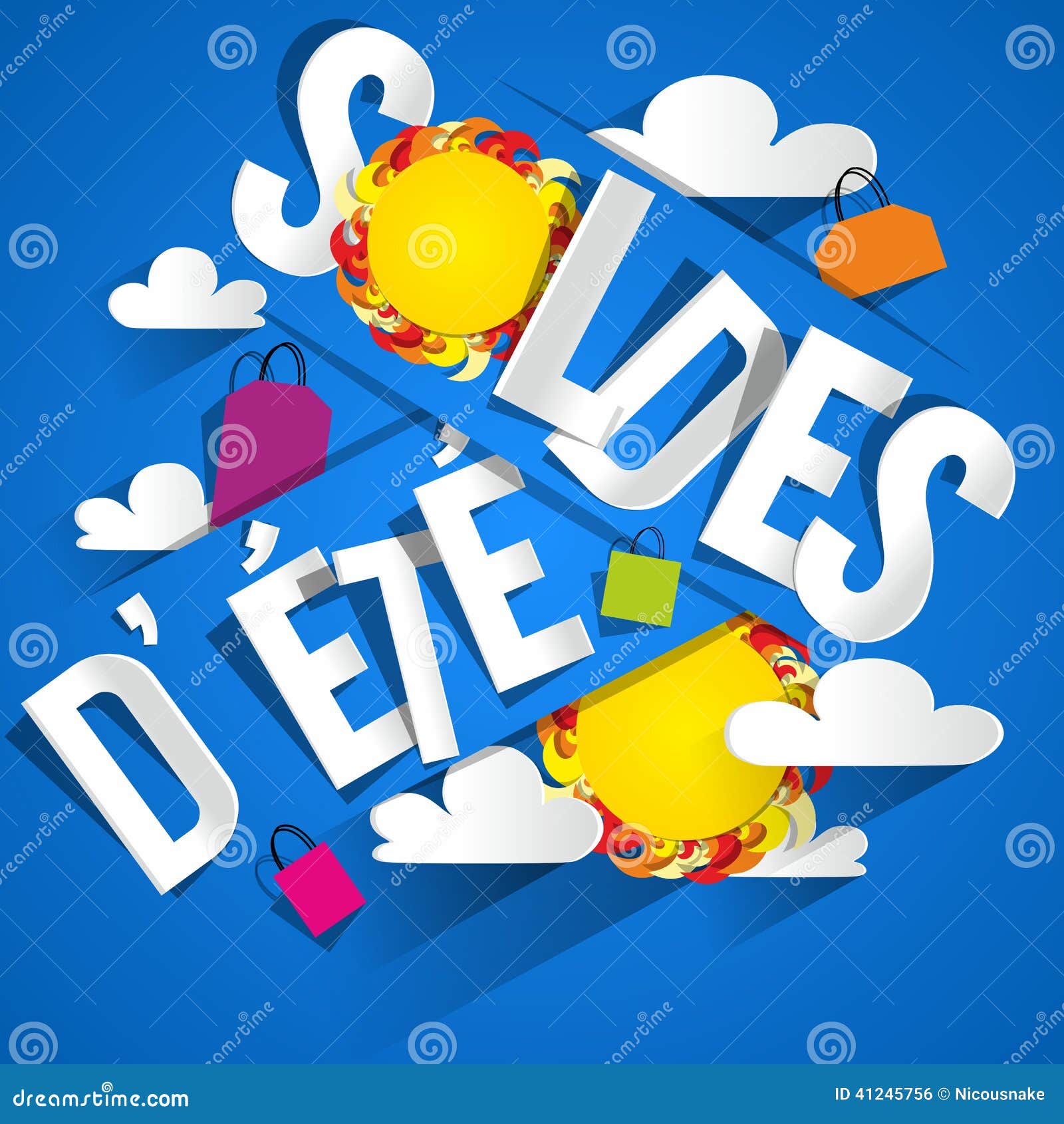 Summer Sale Background stock vector. Illustration of banner - 41245756