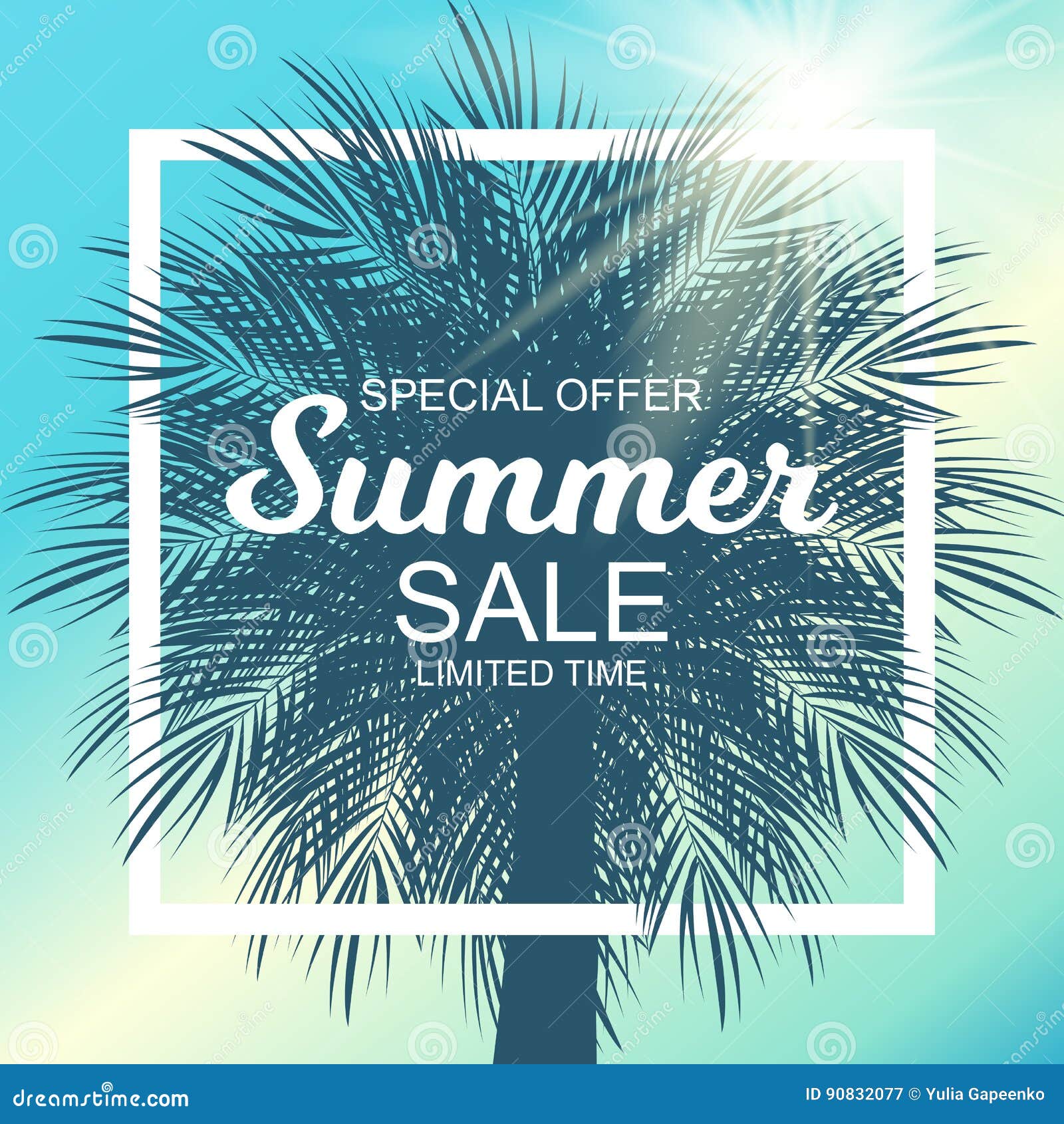 Summer Sale Background Vector Illustration Stock Vector - Illustration ...