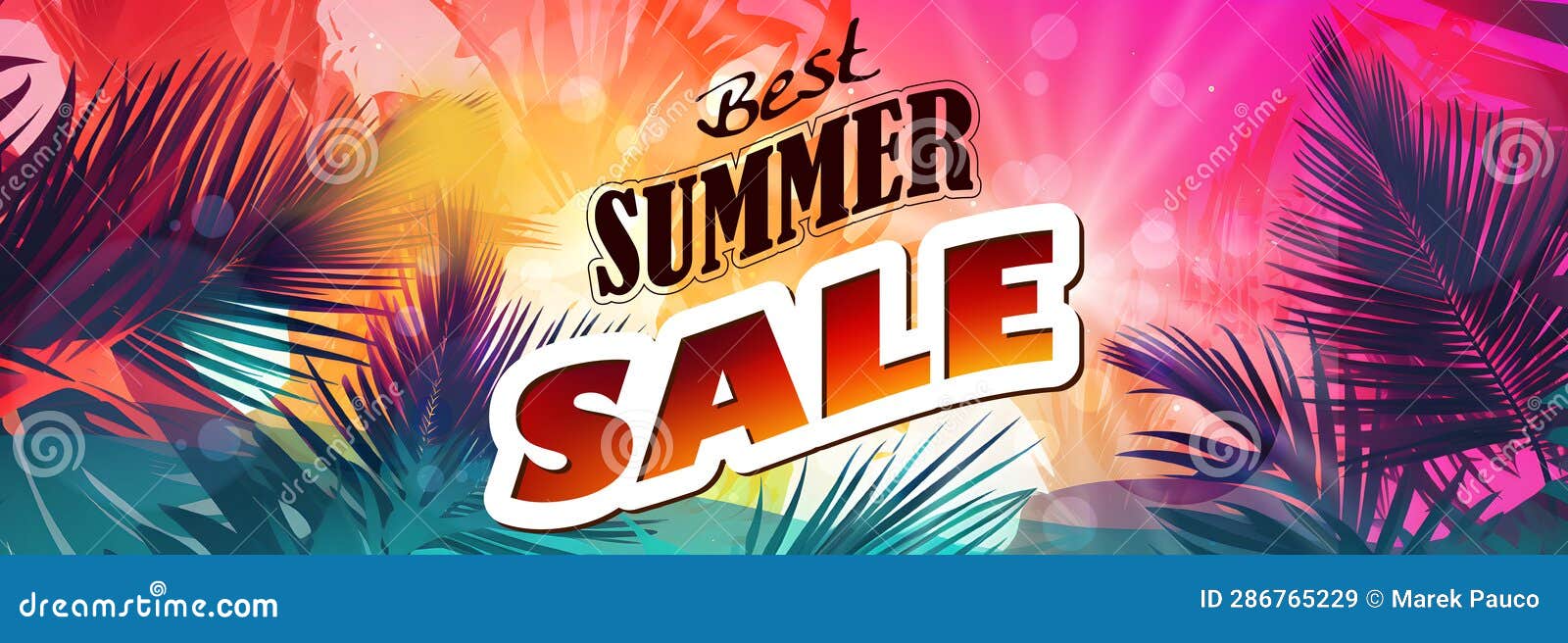 Summer Sale Banner Background Stock Illustration - Illustration of ...