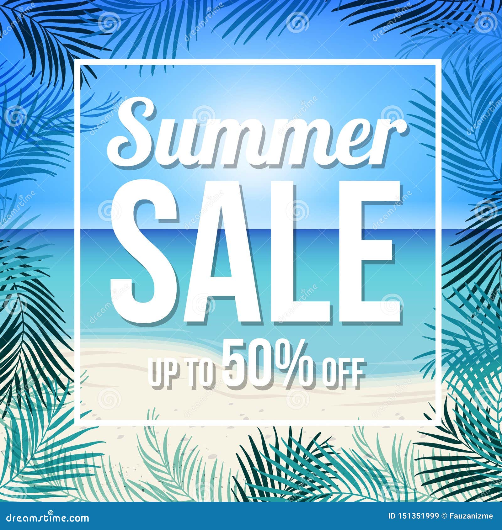Summer Sale Banner Design Template Stock Vector - Illustration of ... Summer Sale Banner Design Template Stock Vector - Illustration of ...