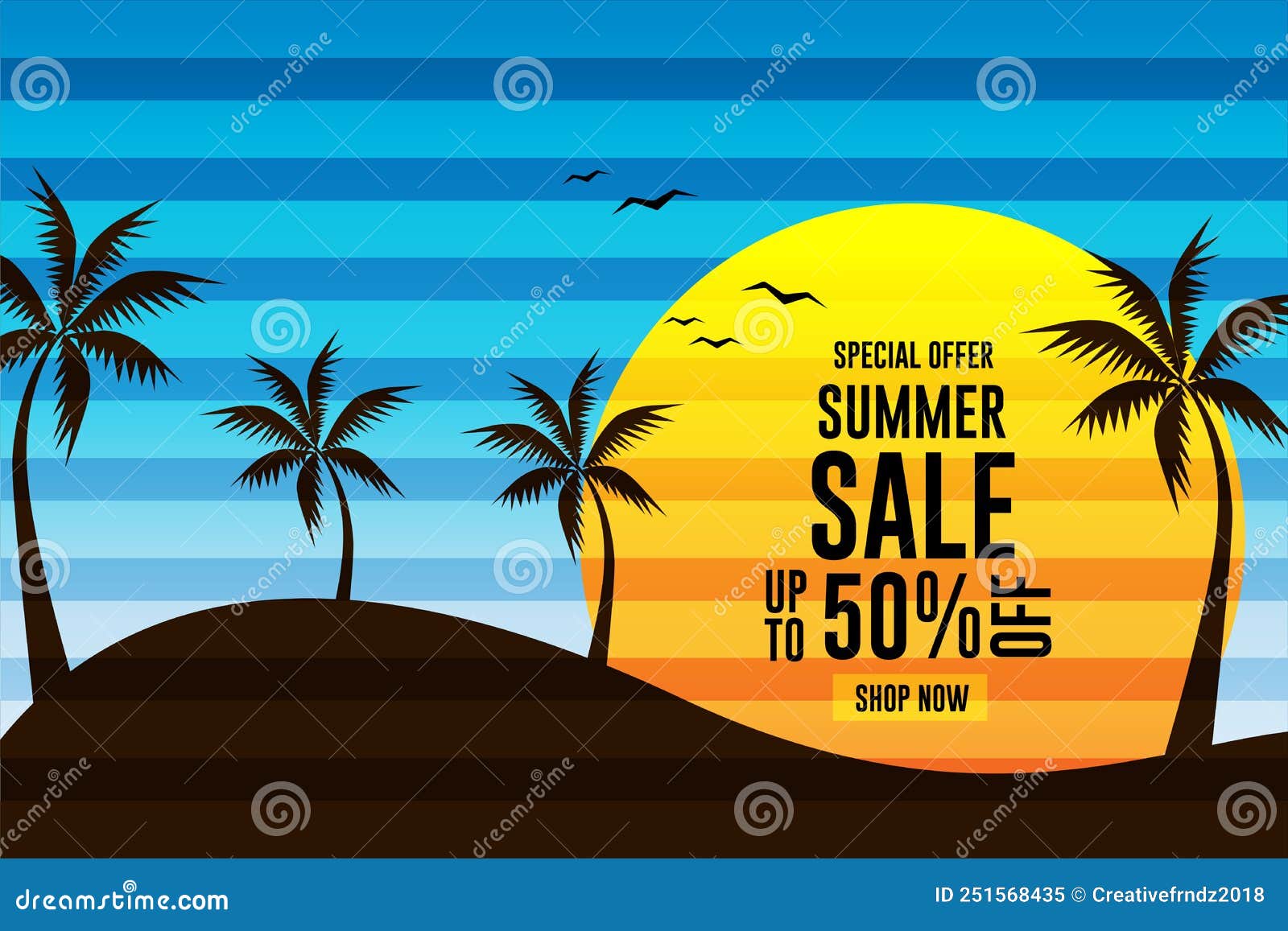 Summer Sale Banner Vector Art Stock Vector - Illustration of travel ...