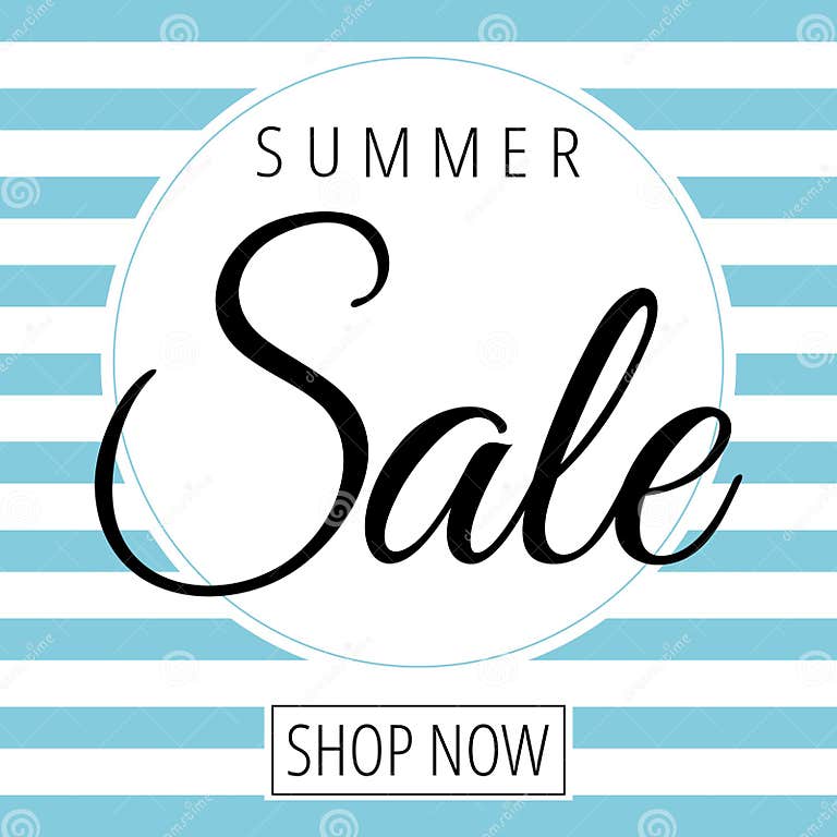 Summer Sale on Blue White Stripes Pattern Stock Vector - Illustration ...