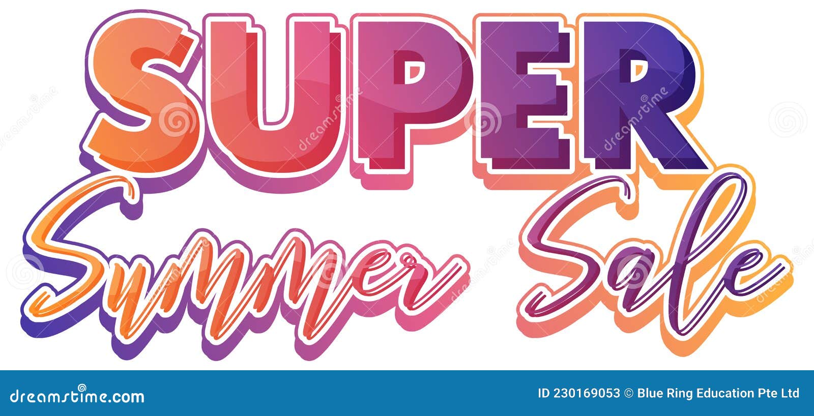 A Summer Sale Calligraphic Text Stock Vector - Illustration of language ...