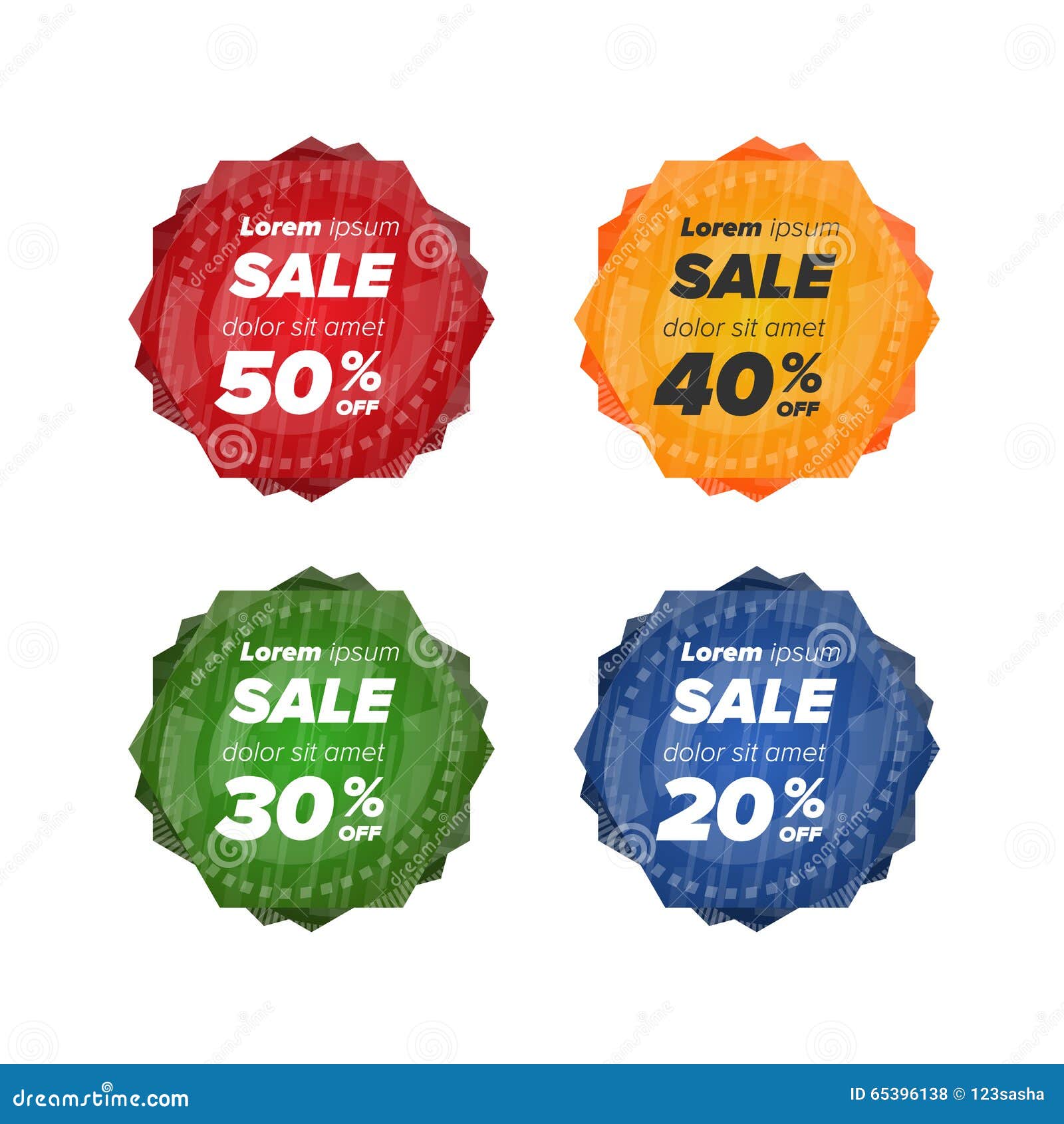 Summer Sale Circle Stickers Stock Vector - Illustration of wholesale ...