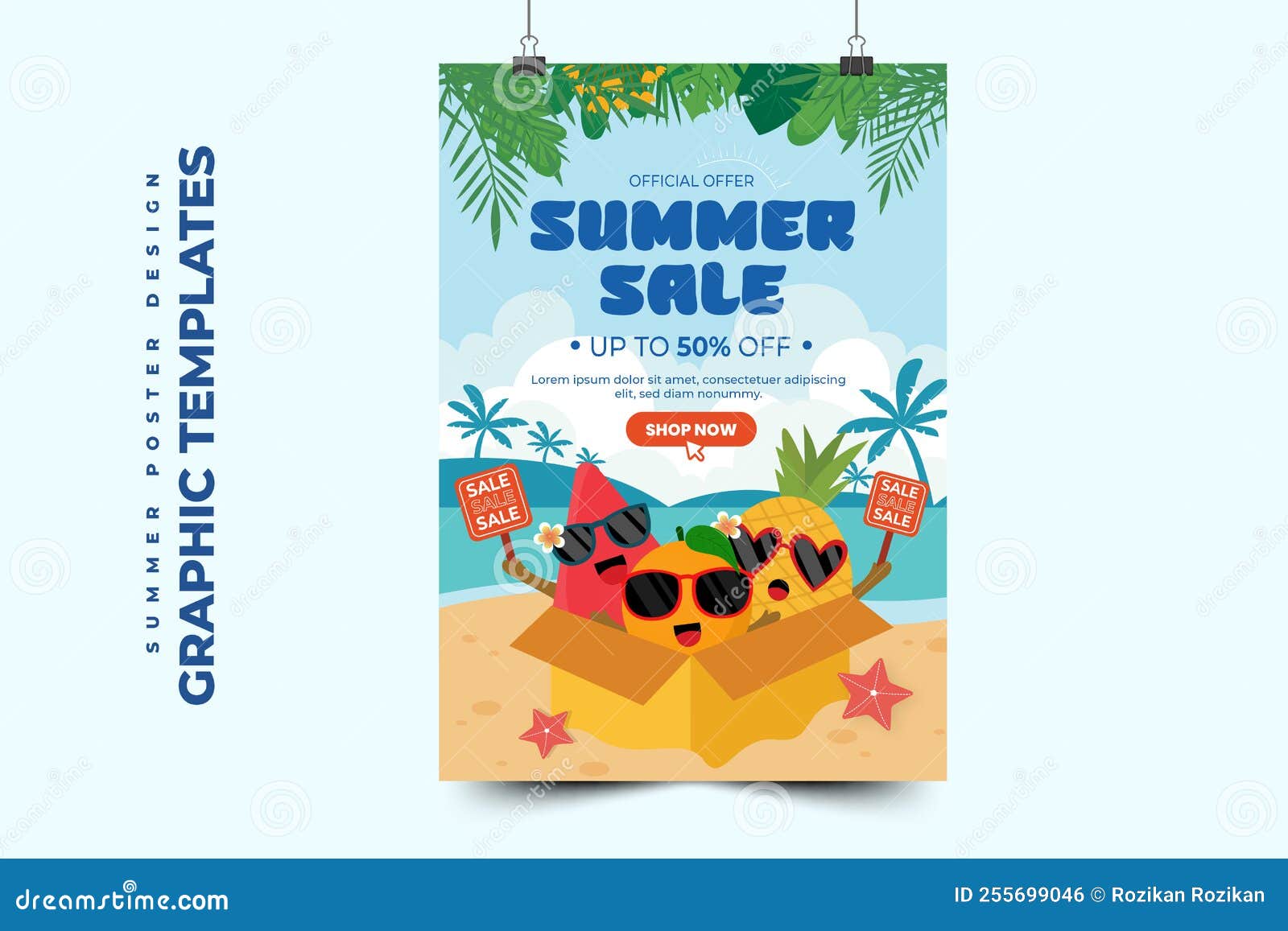 Summer Sale Graphic Template Easy To Customize Simple and Elegant ...