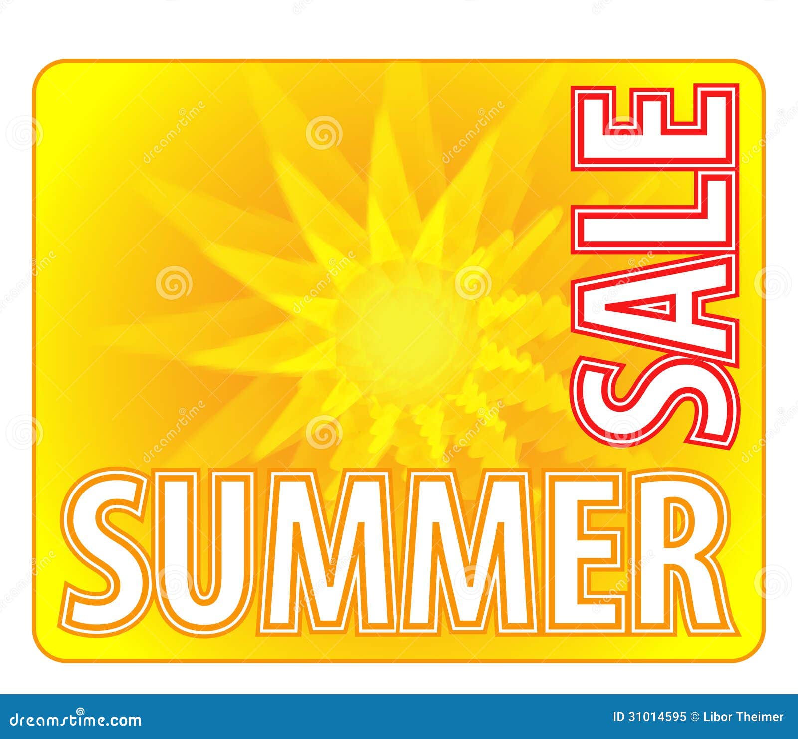 Summer Sale - Information Message for Customers Stock Vector ...