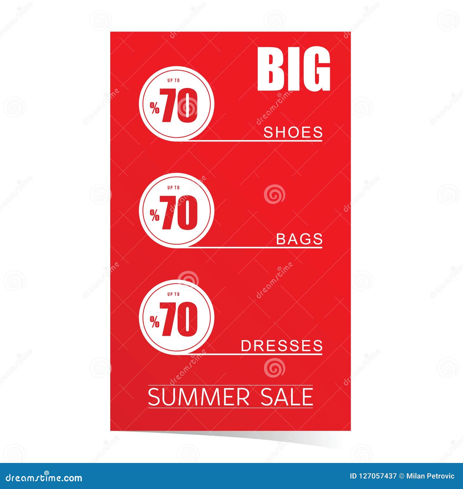 Summer Sale Poster with Articles on Sale Stock Vector - Illustration of ...