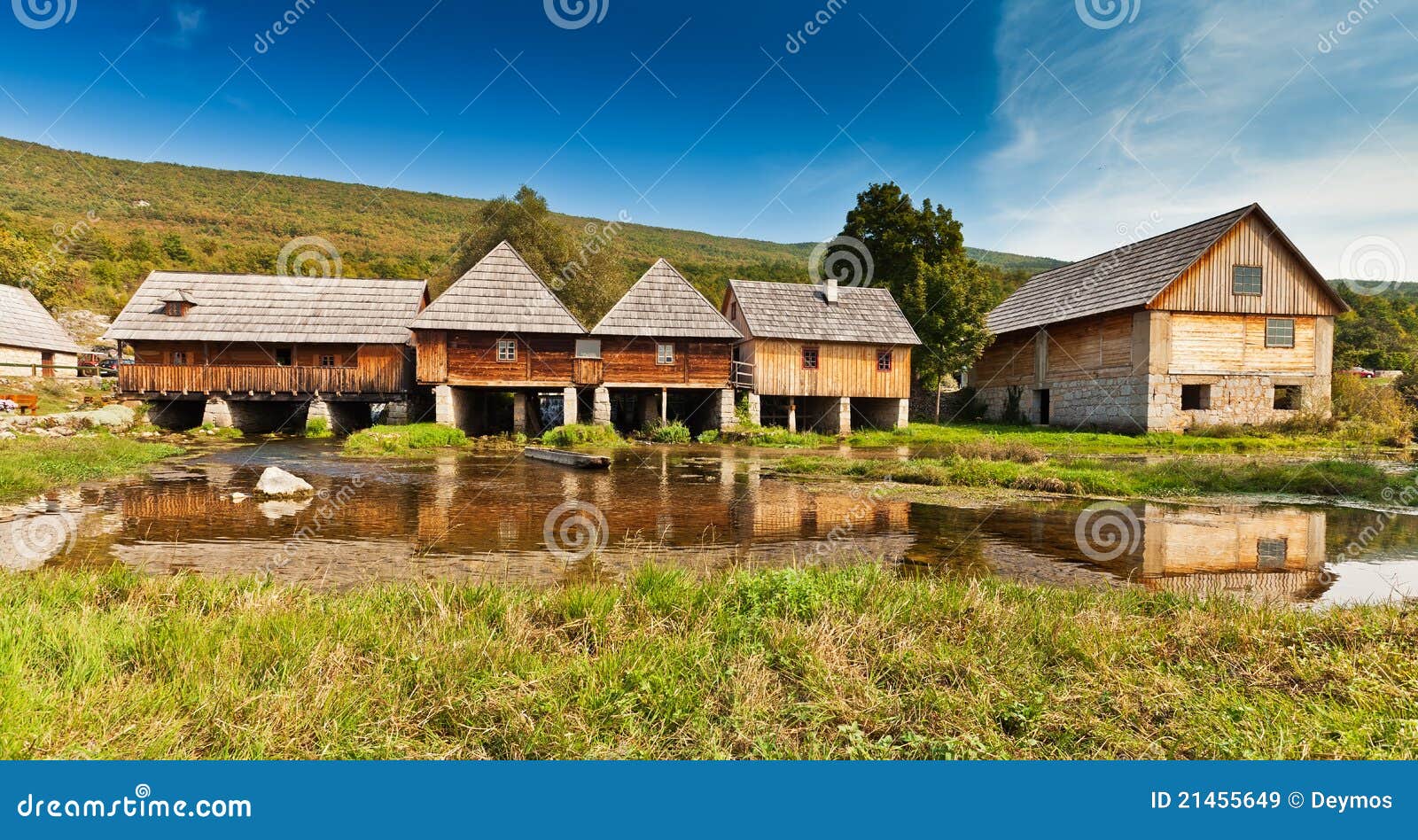 Summer Scene in Rural Landscape Stock Image - Image of estate, holiday ...
