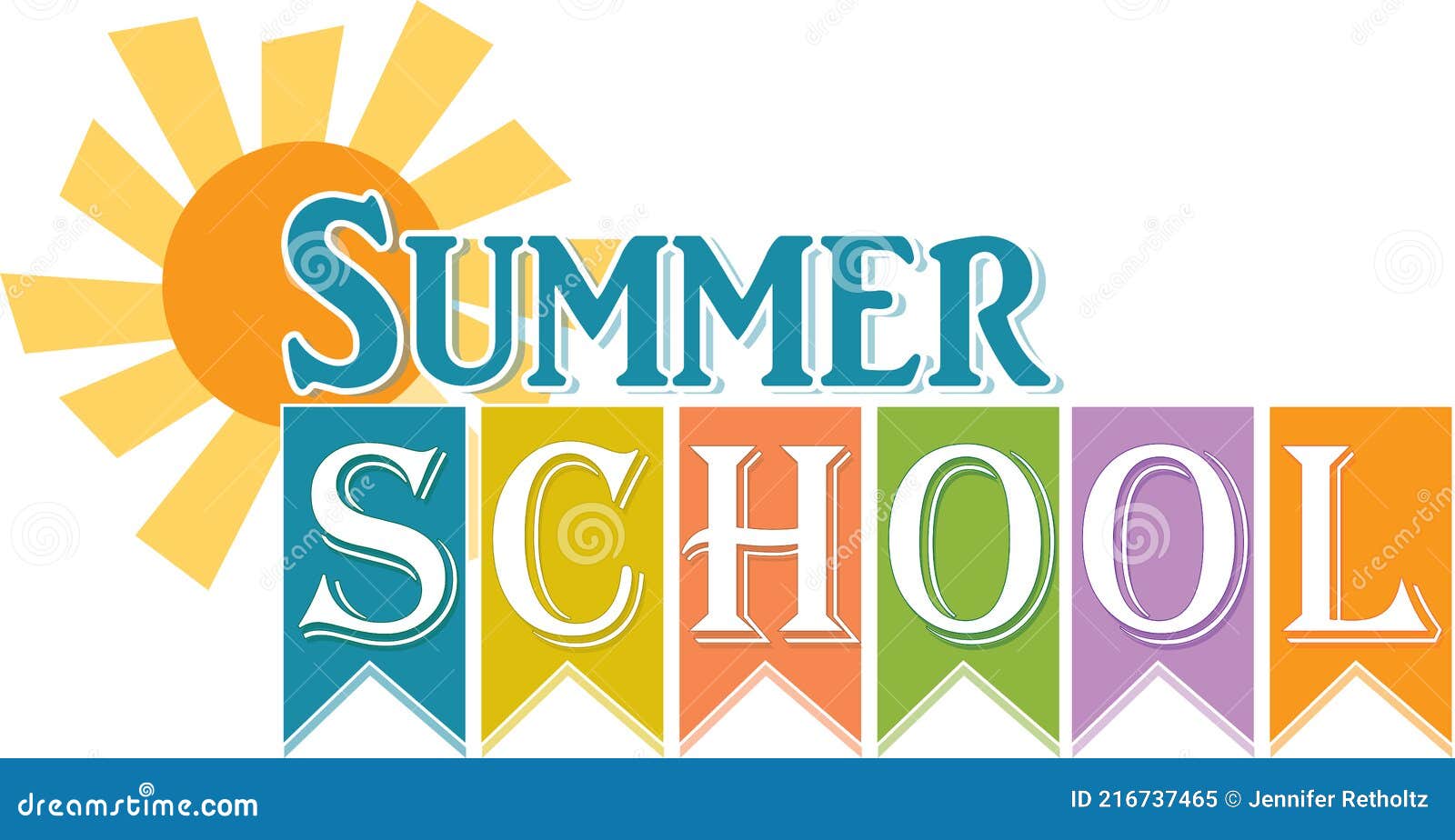 Summer School Logo with Sun Stock Vector - Illustration of catch ...