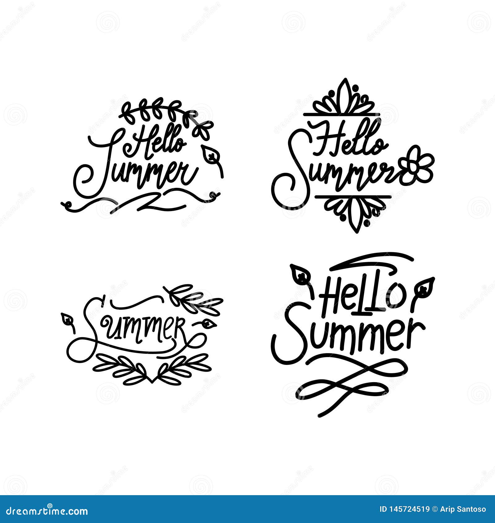 Summer Script Writing Font Word Text Words Season Calligraphy Fonts ...