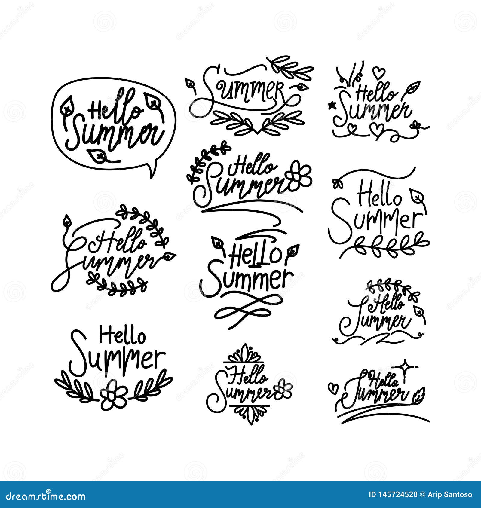 Summer Script Writing Font Word Text Words Season Calligraphy Fonts ...