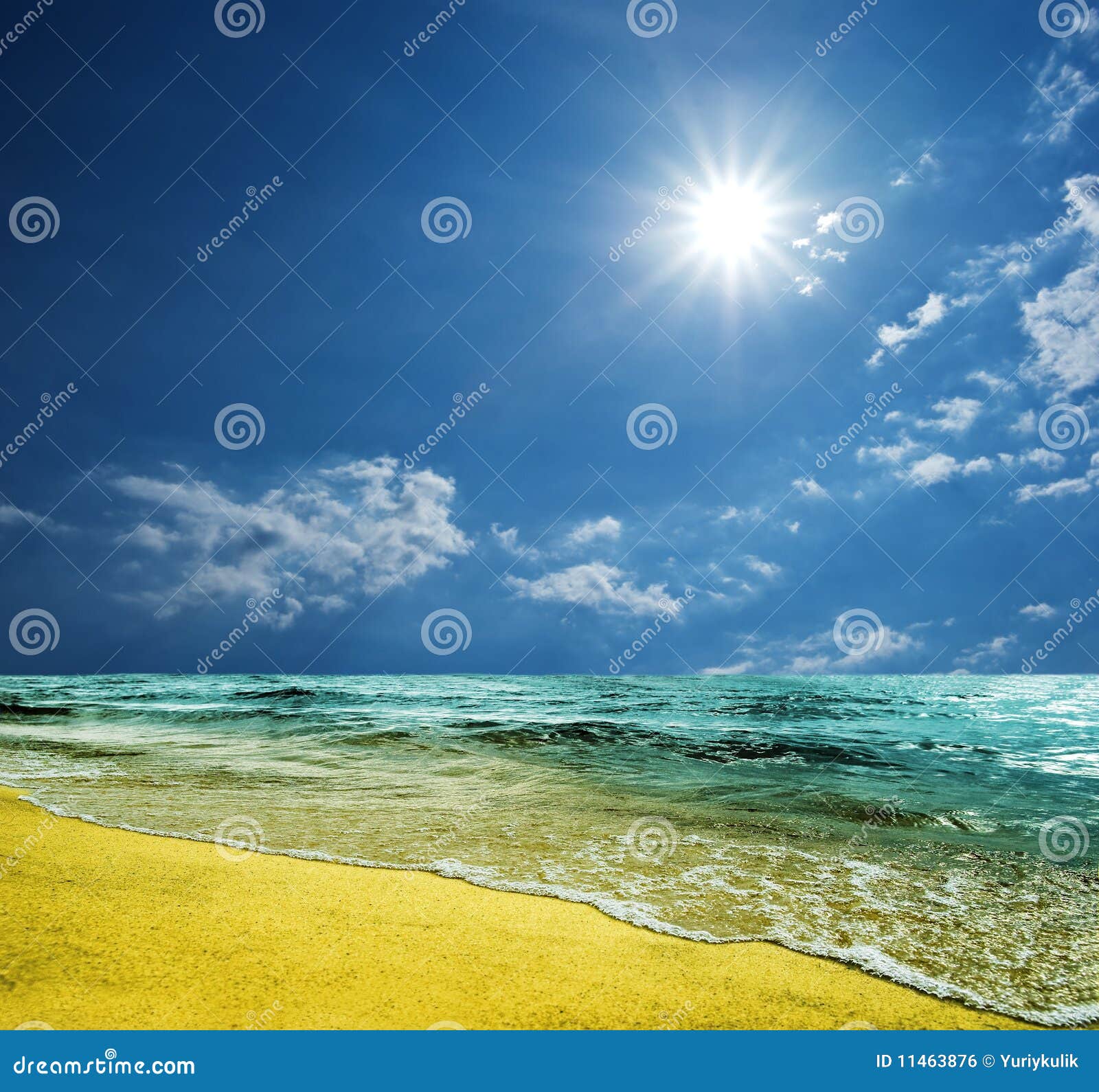 Summer sea scene stock photo. Image of panoramic, glow - 11463876