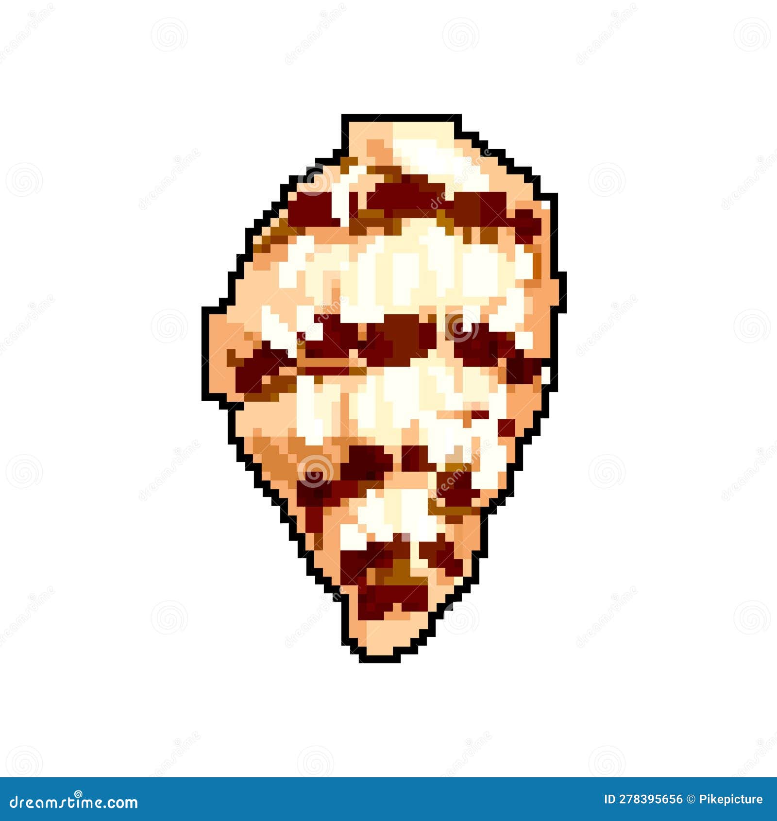 Summer Sea Shell Game Pixel Art Vector Illustration Stock Vector ...