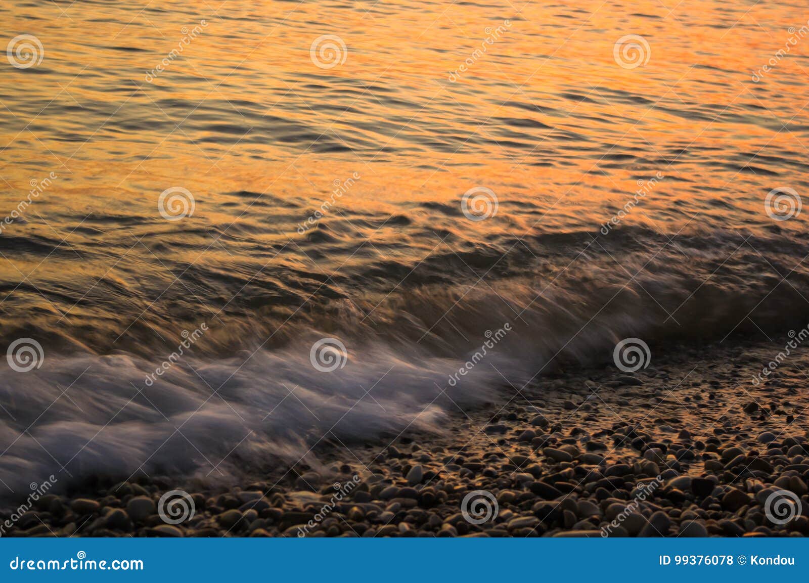 Amazing Sea Sunset, the Sun, Waves, Clouds Stock Photo - Image of ...