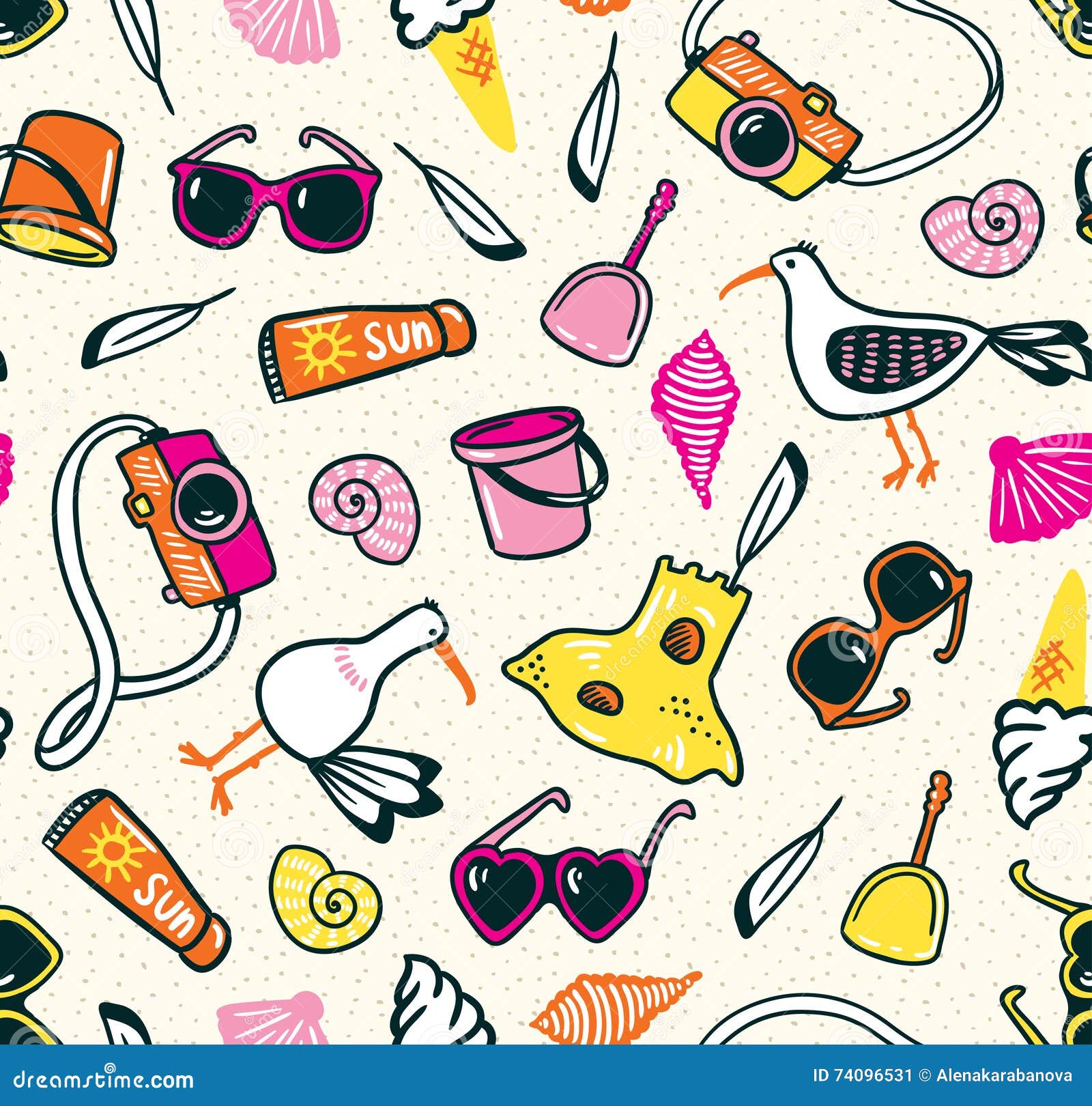 Beach Things Stock Illustrations – 1,618 Beach Things Stock ...