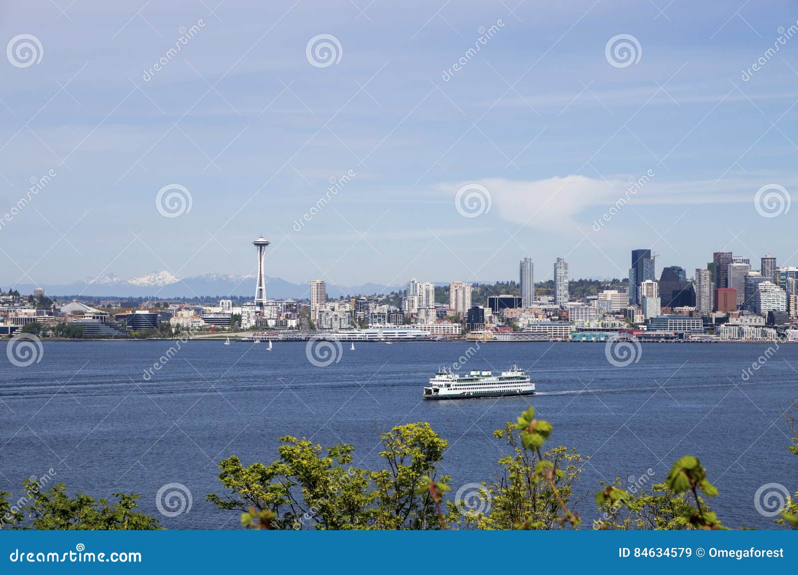 Summer in Seattle stock image. Image of alki, urban, place - 84634579