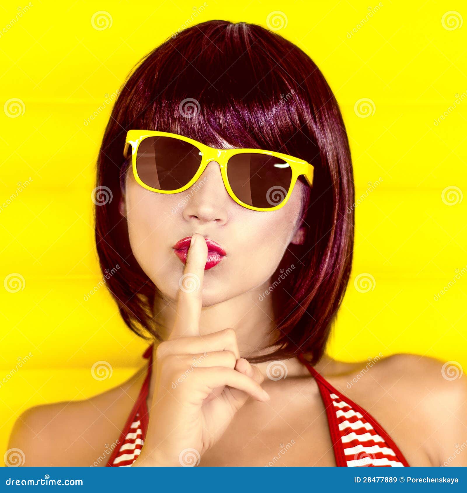 Summer secret girl stock image. Image of indoor, accessories - 28477889