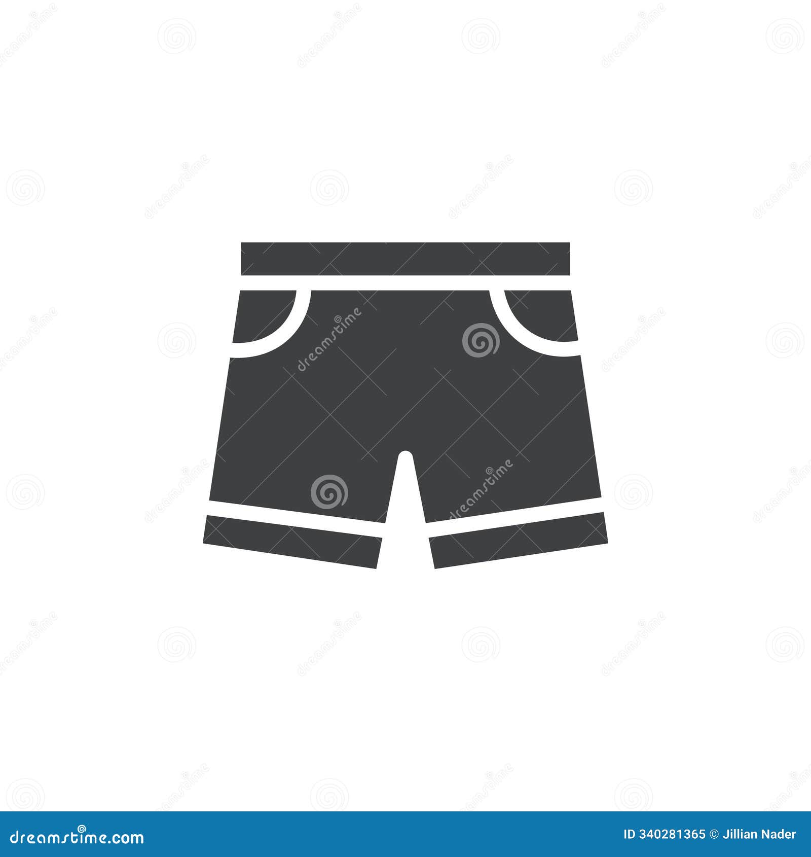 Summer Shorts Icon Simple Vector Symbol Stock Vector - Illustration of ...