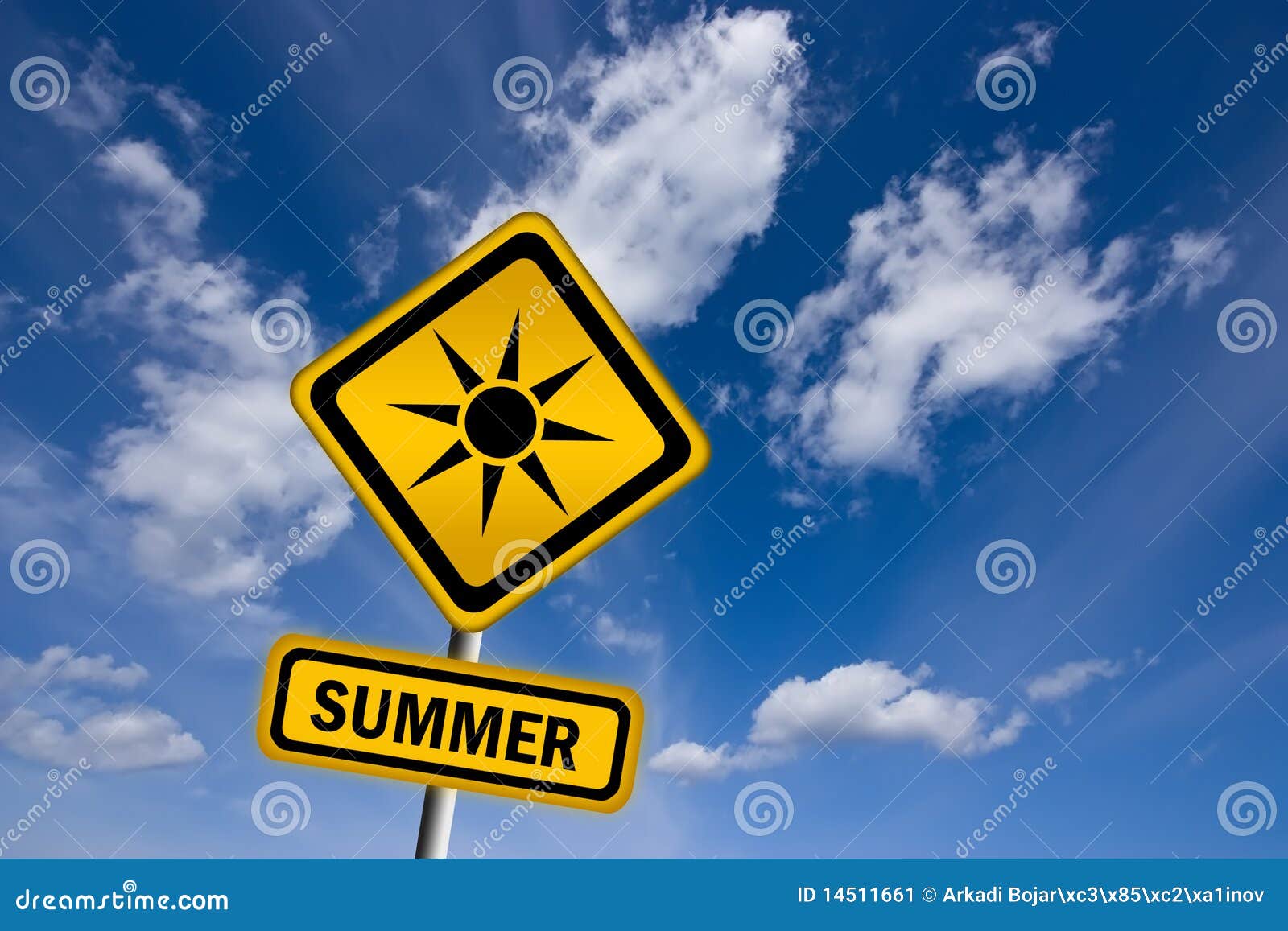 Summer sign stock illustration. Illustration of loaf - 14511661