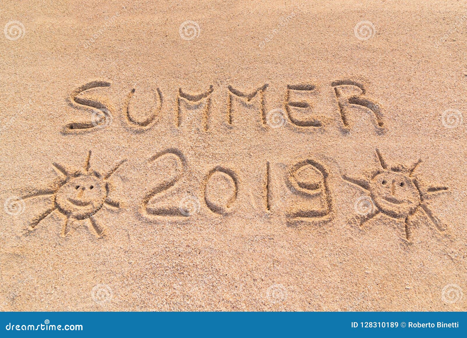 Summer 2019 sign stock image. Image of relax, beachside - 128310189