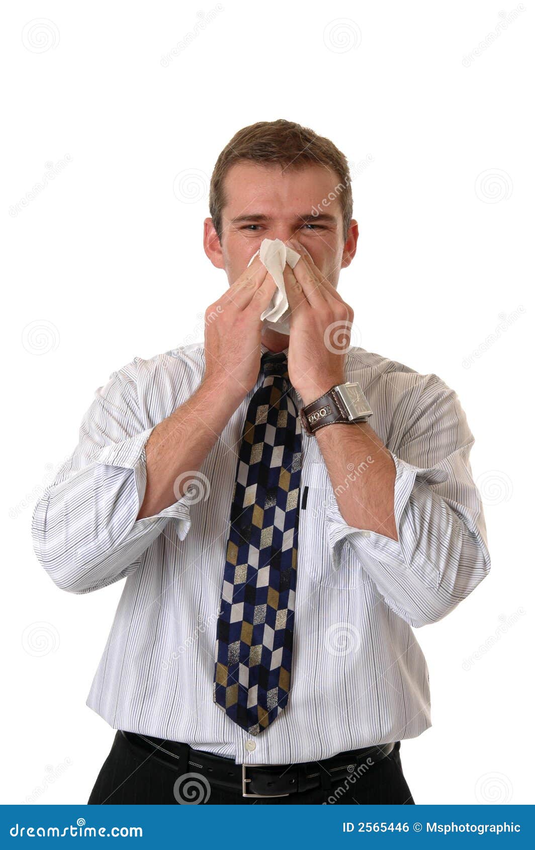 Summer Sniffles stock photo. Image of hankerchief, adult - 2565446