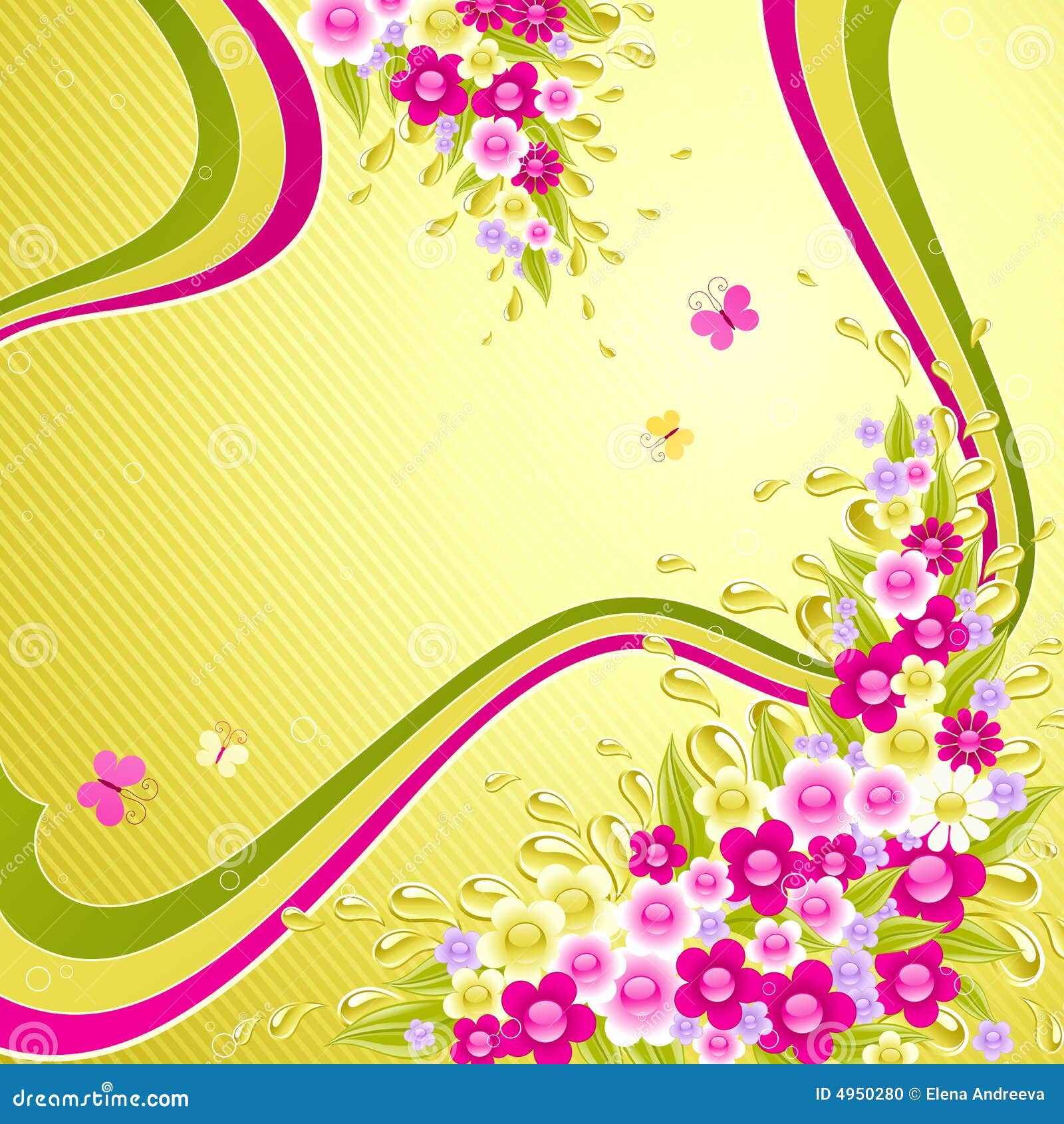 Summer splash. stock vector. Illustration of grunge, clean - 4950280