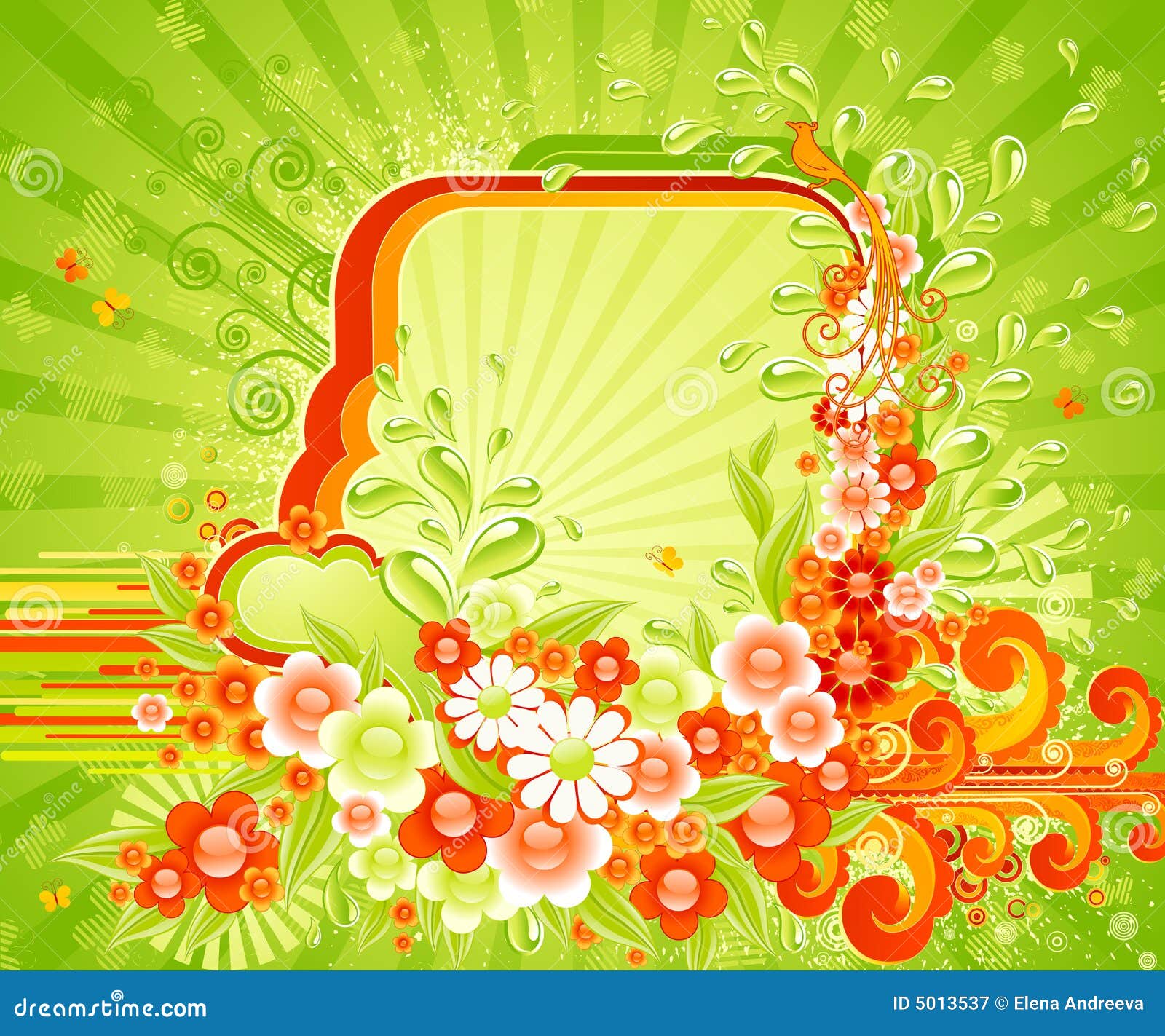 Summer splash. stock vector. Illustration of graphic, decorative - 5013537