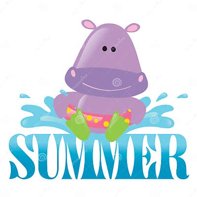 Summer Splash Graphic 3 stock vector. Illustration of flippers - 9374723
