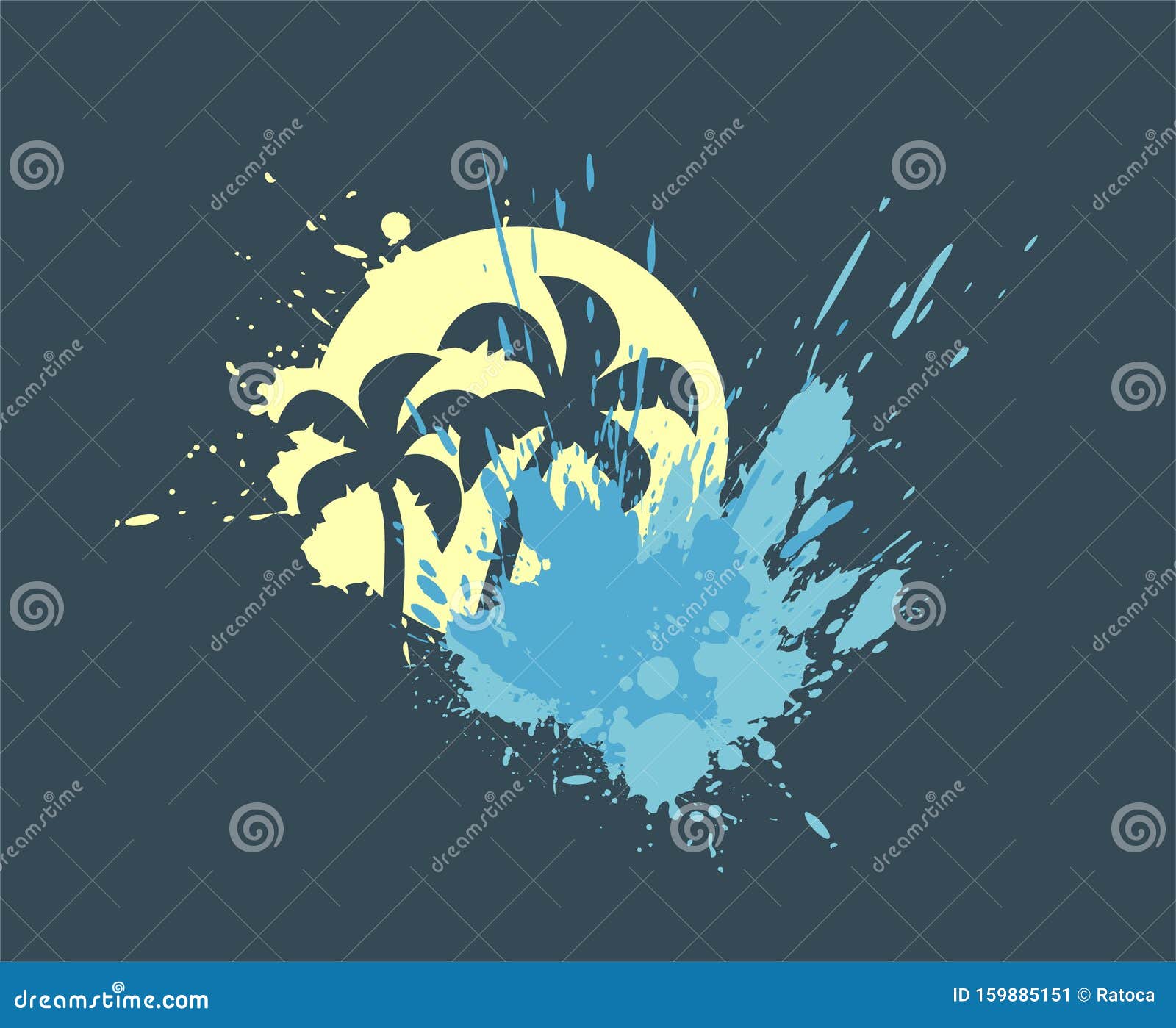 Summer splash illustration stock vector. Illustration of holidays ...