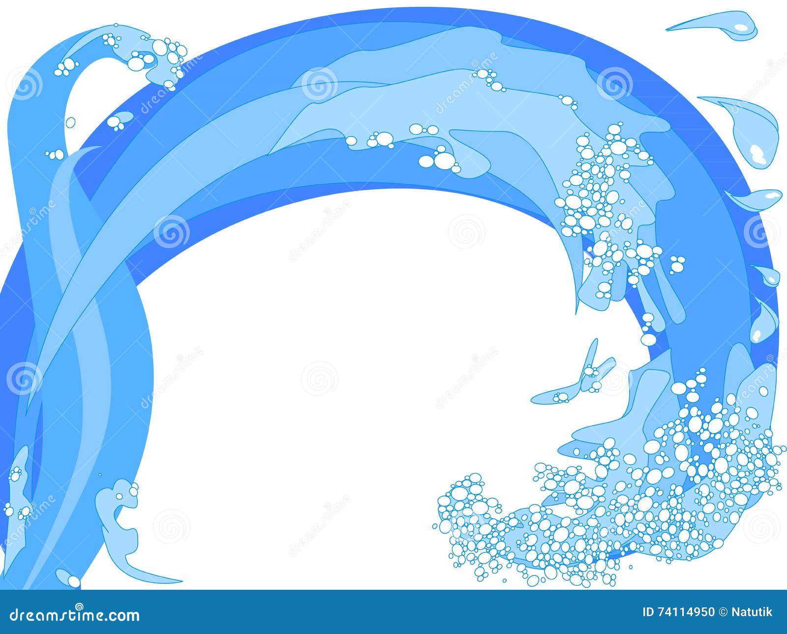 Summer splash stock vector. Illustration of nature, huge - 74114950