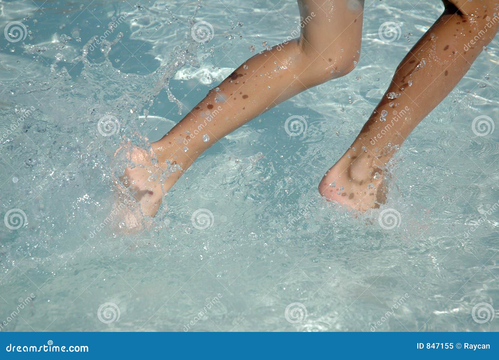 Summer Splashing in Pool Water Stock Image - Image of enthusiasm, agua ...