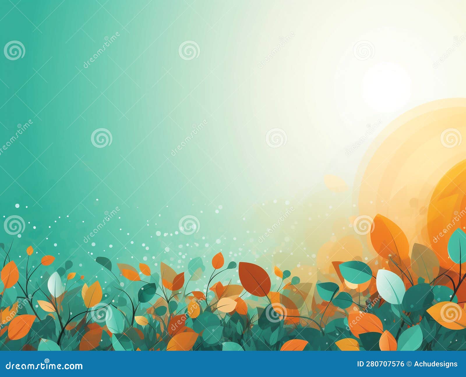 Summer or Spring Season, Vector Style Background Stock Illustration ...