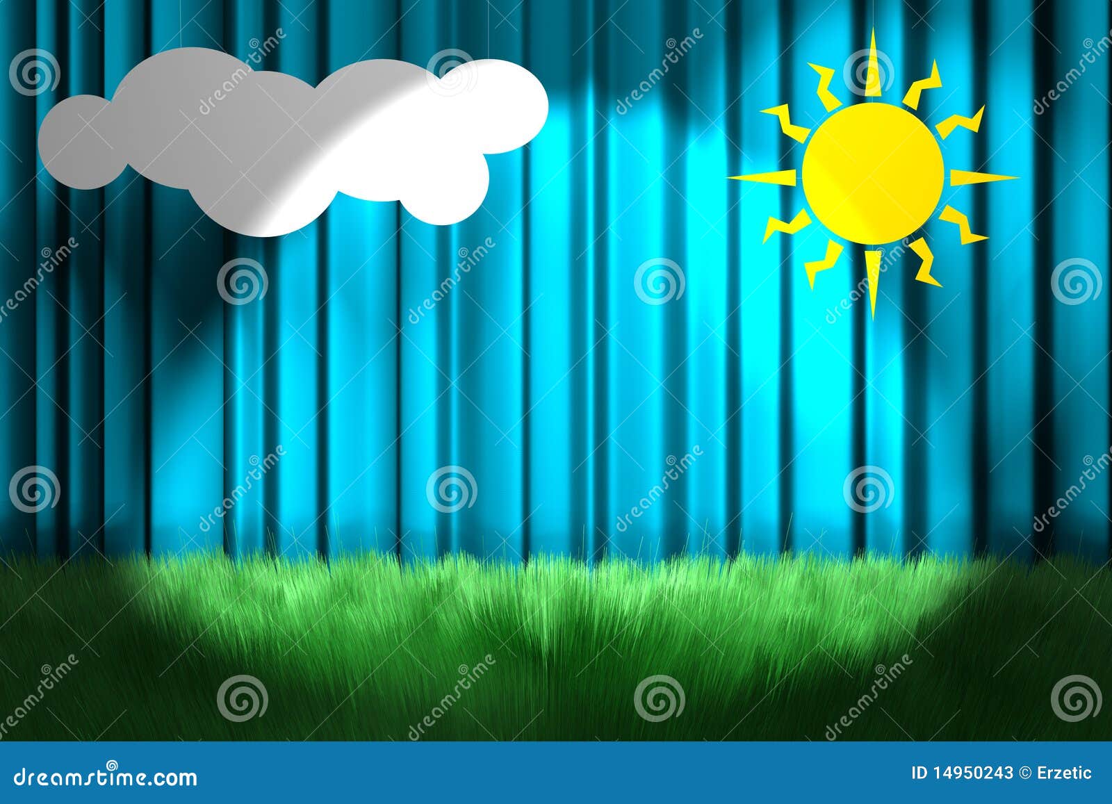 Summer stage stock illustration. Illustration of light - 14950243