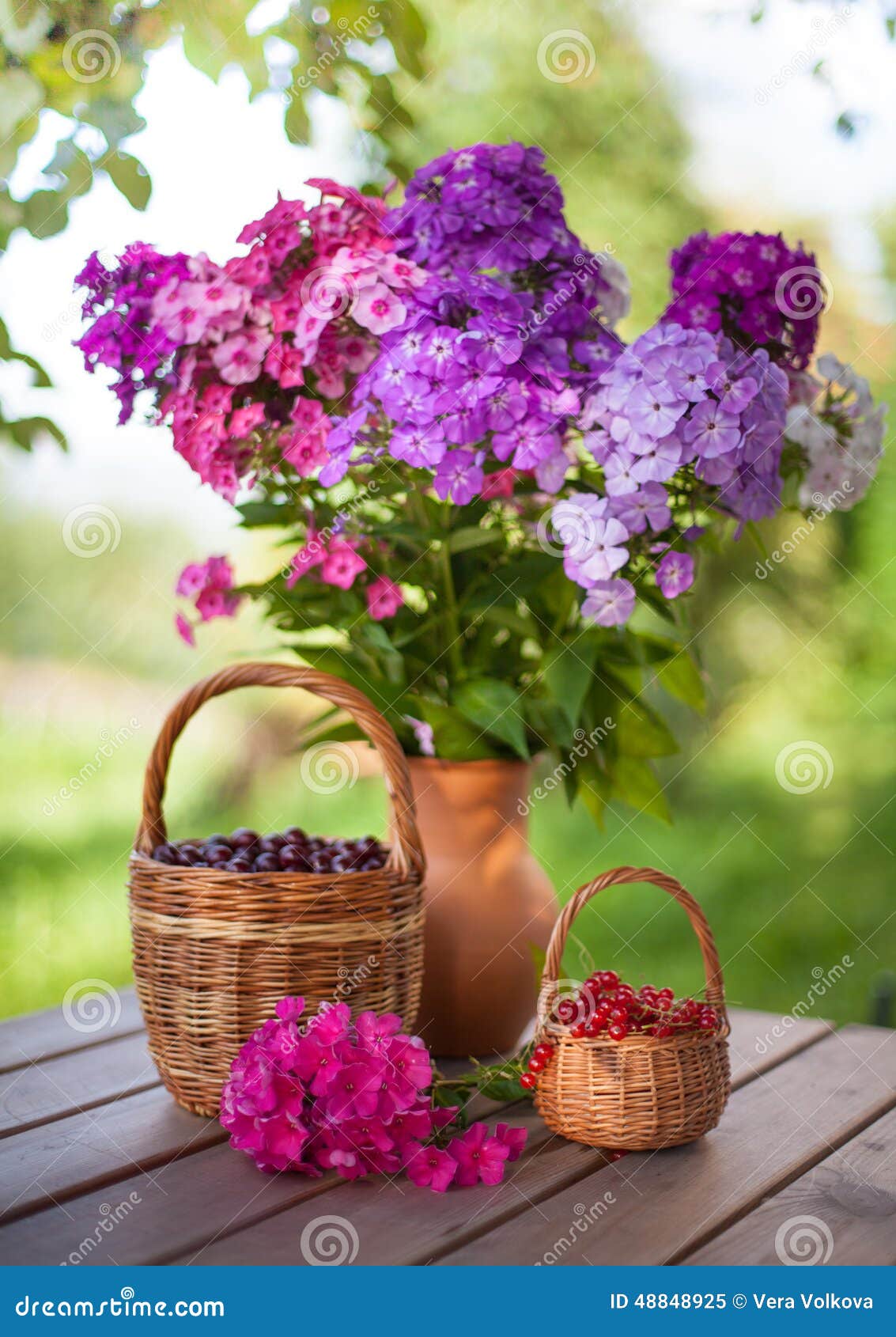 Summer Still Life Scene. Two Glasses Of Water, Cocktails With Long ...