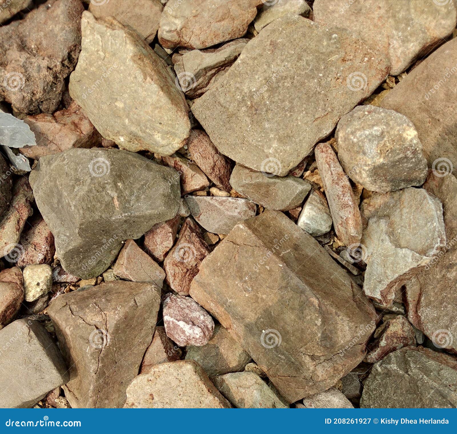 Summer Stone at Beach stock image. Image of bricks, stone - 208261927